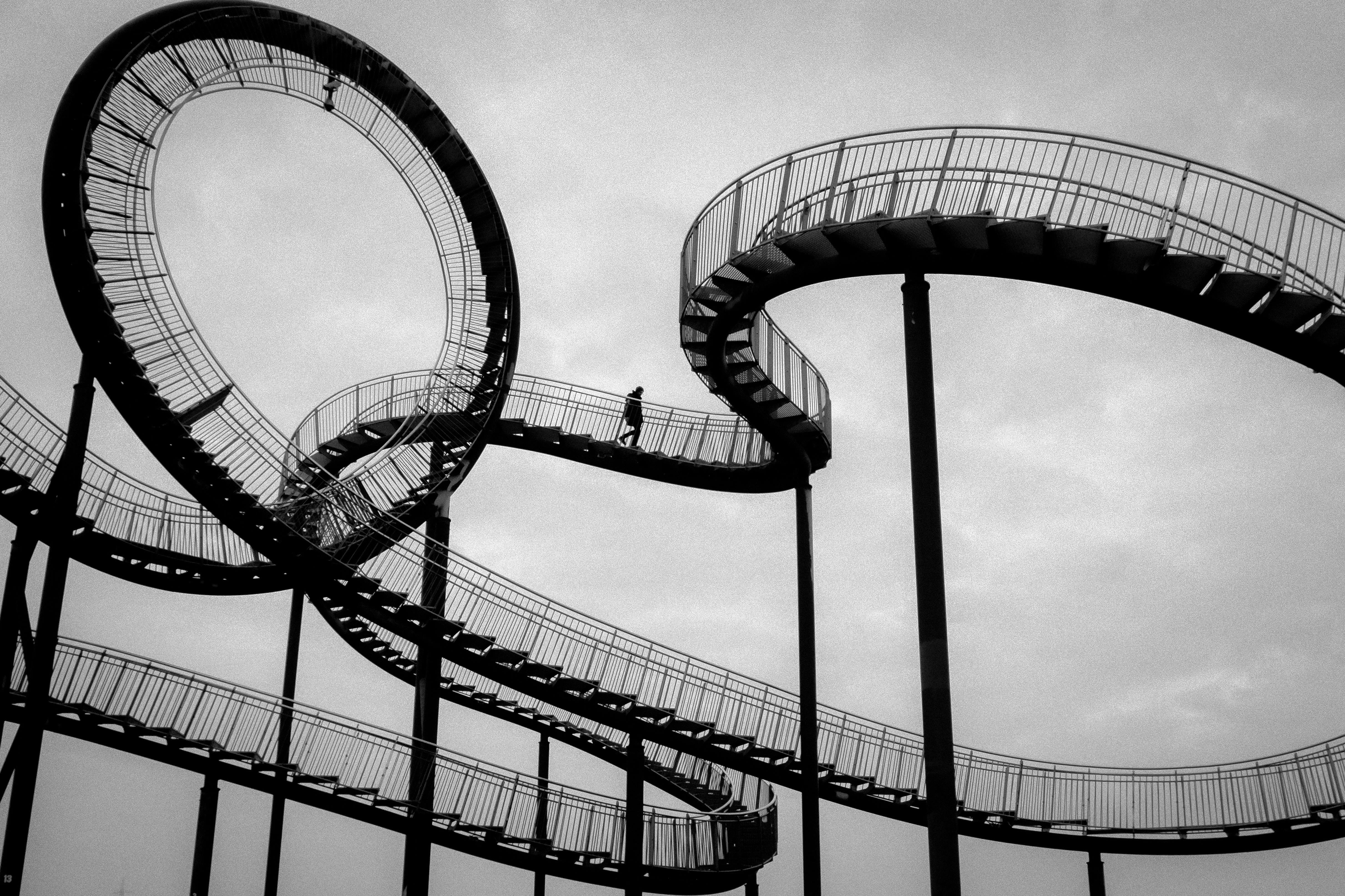 Person Walking on the Tiger and Turtle – Magic Mountain Art ...