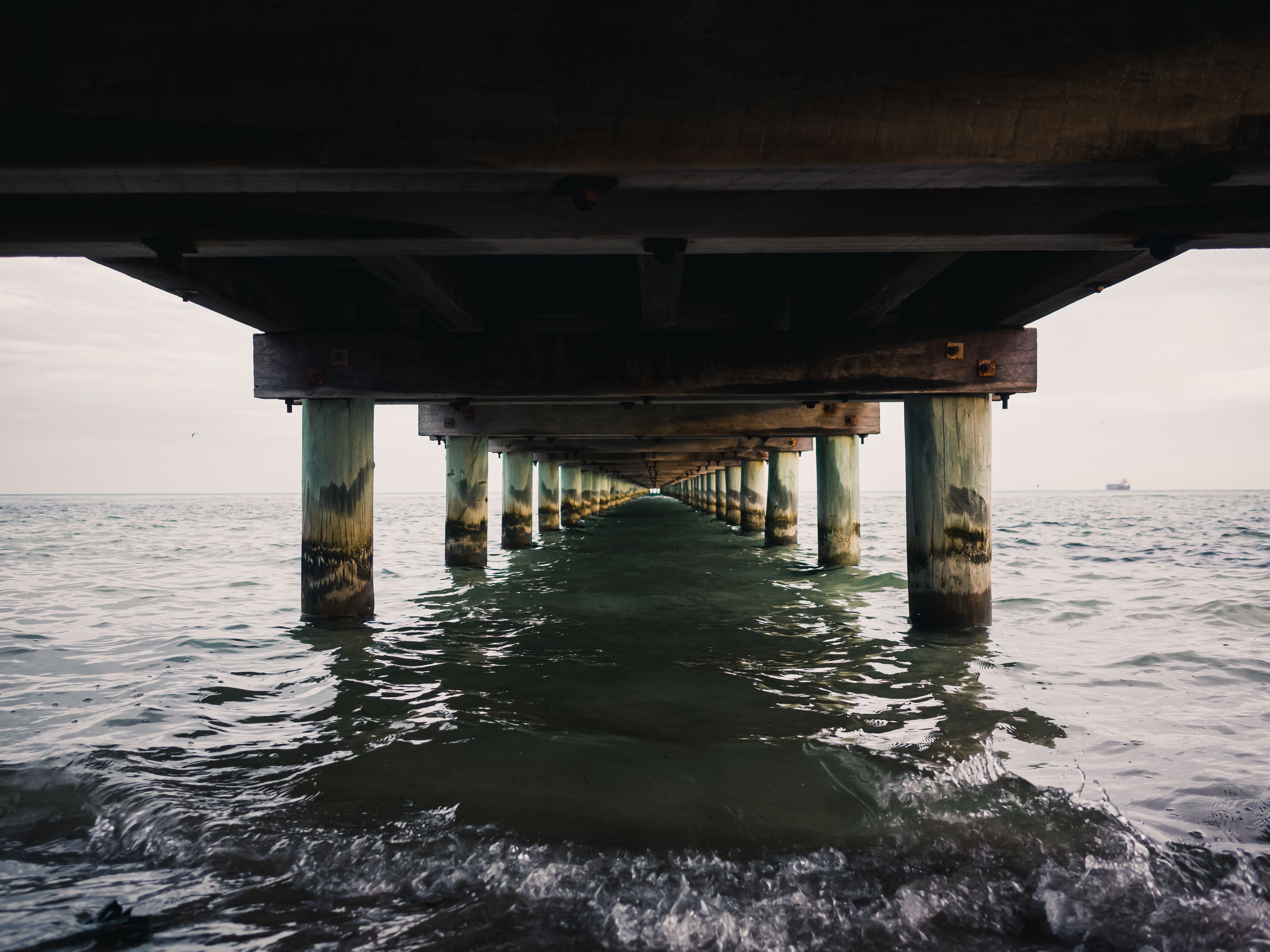 Wooden Pier by the Shore · Free Stock Photo
