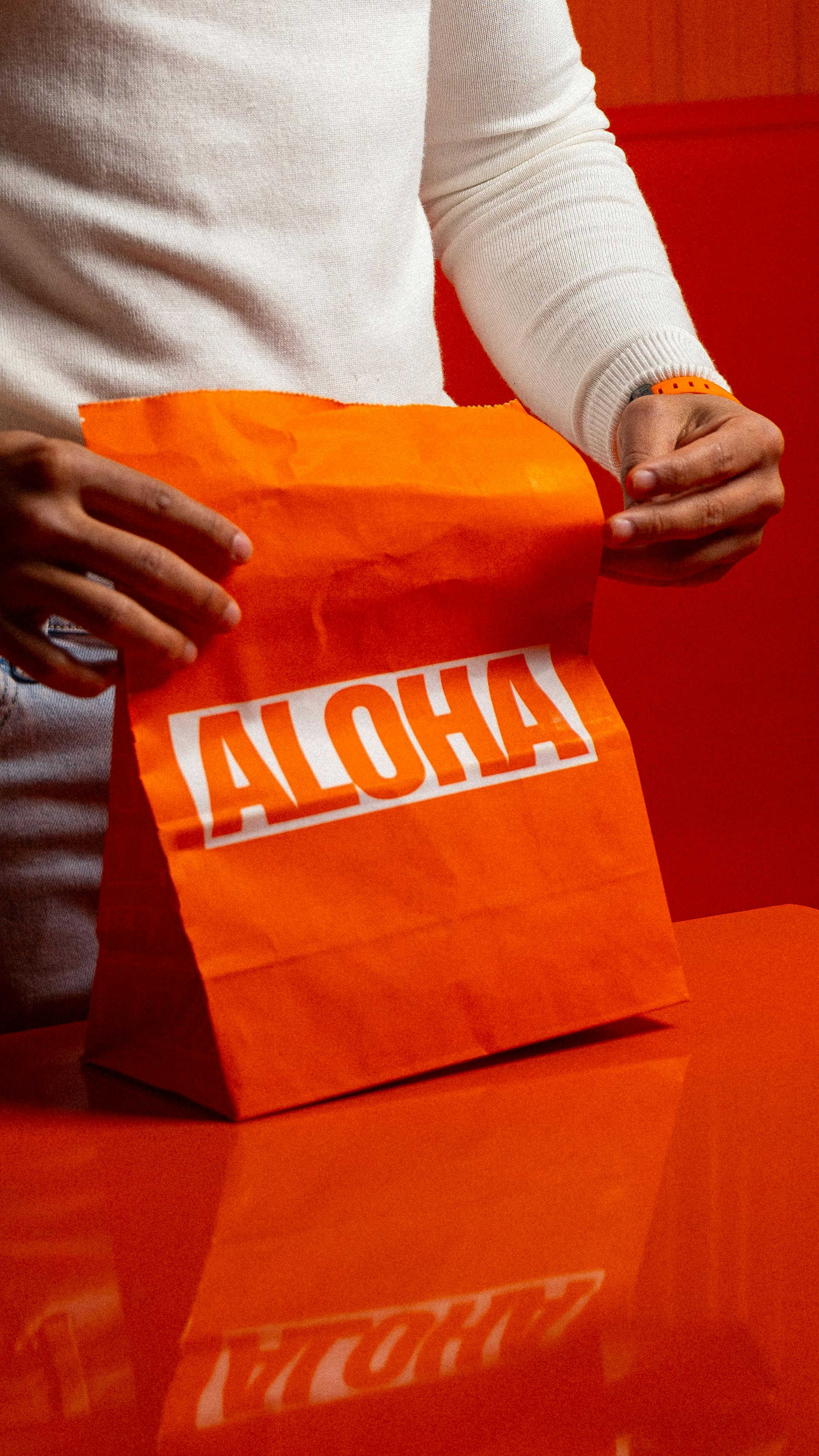 Man Hold Paper Bag of Street Food Restaurant · Free Stock Photo