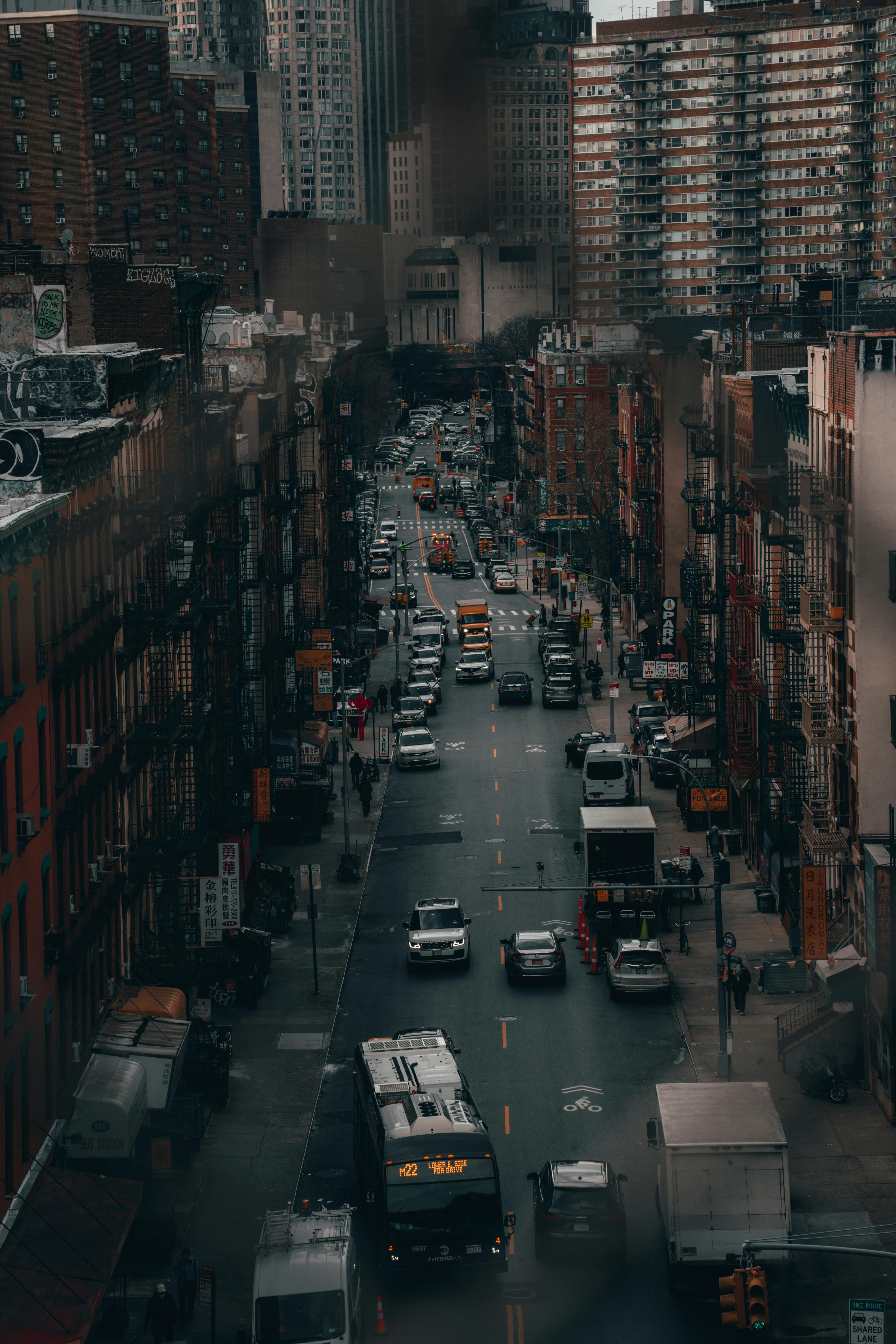Cars On Side Of Road · Free Stock Photo