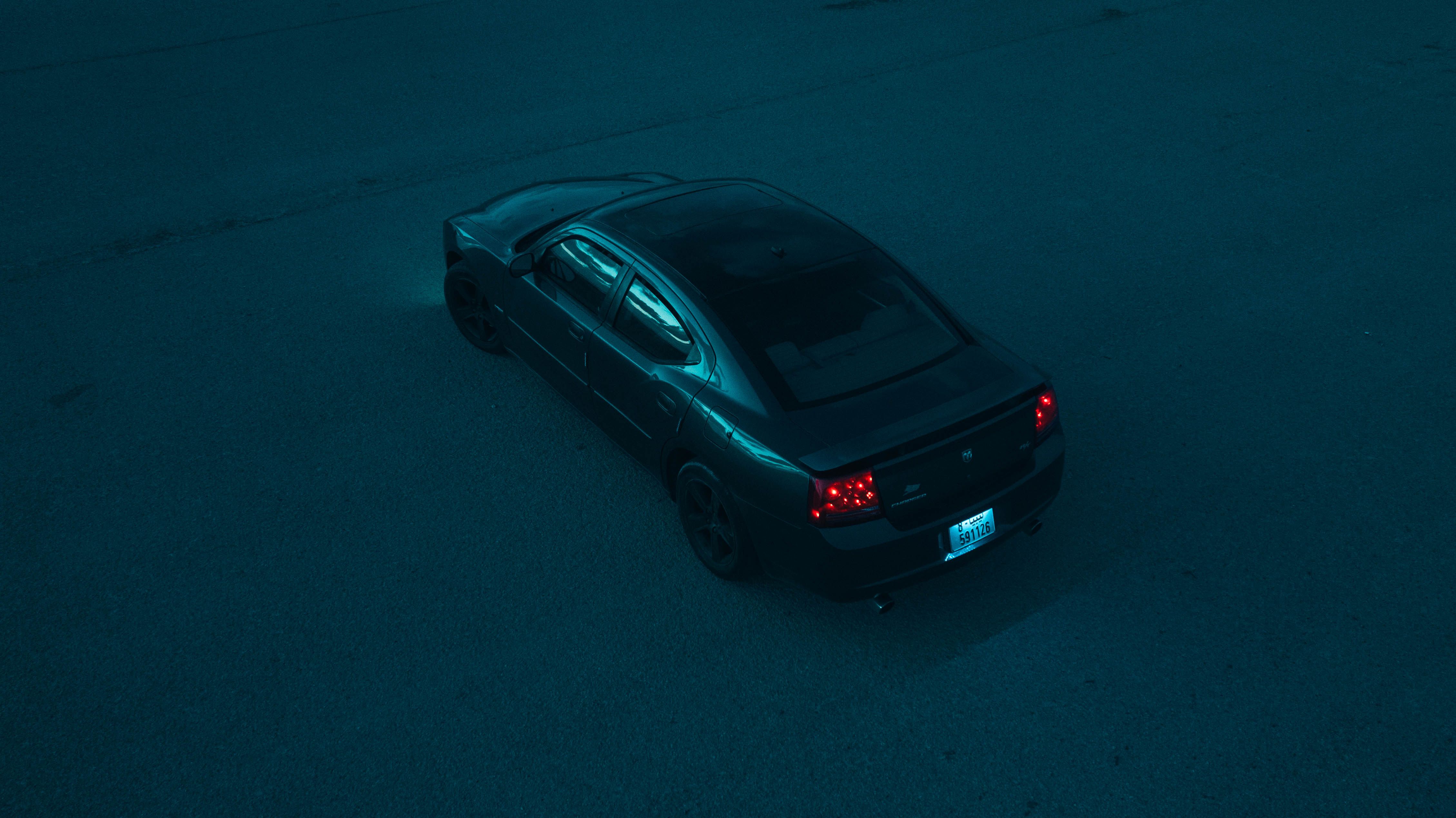 Back of Black Dodge Car · Free Stock Photo
