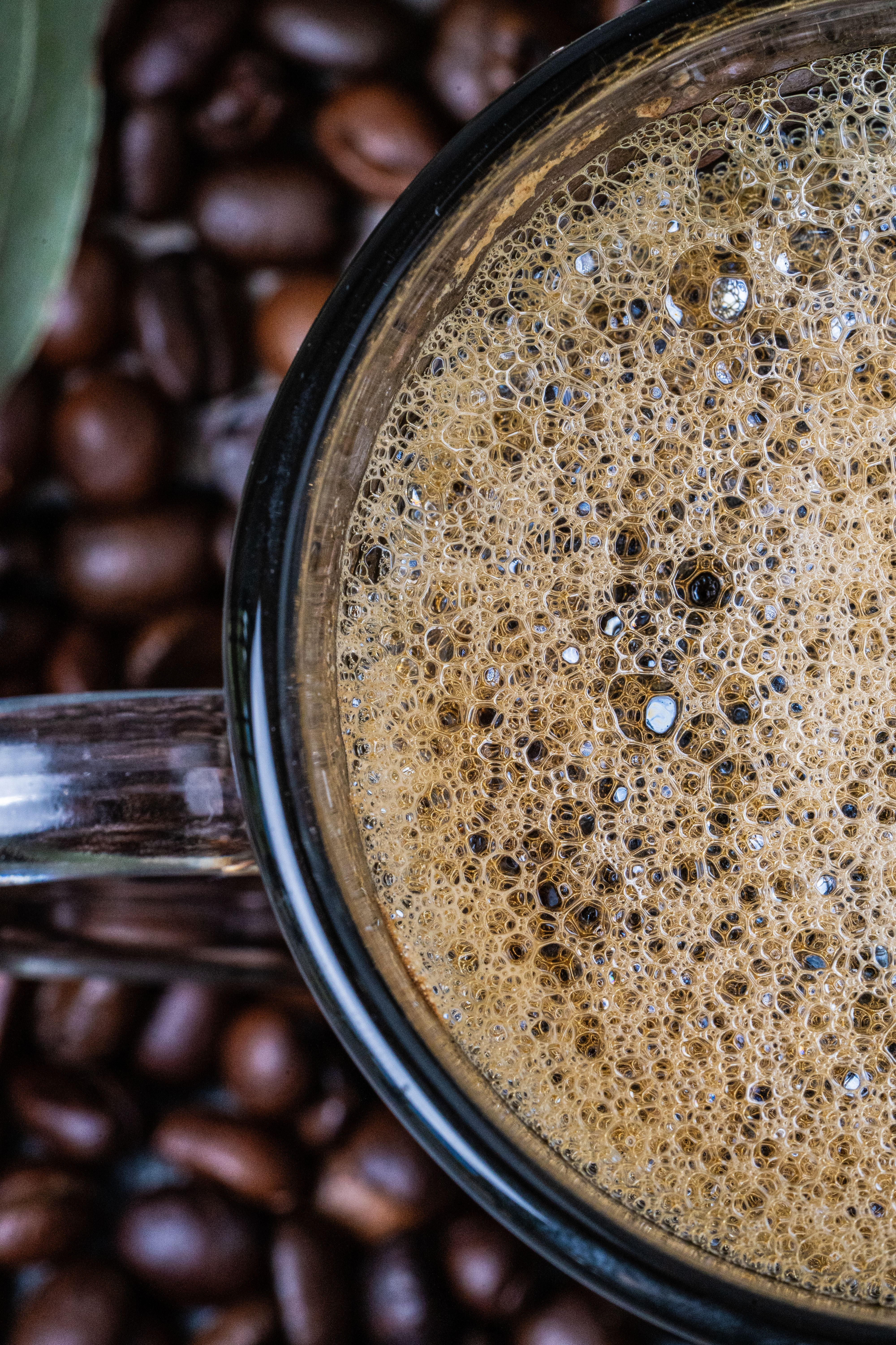 Foam of Coffee in Cup · Free Stock Photo