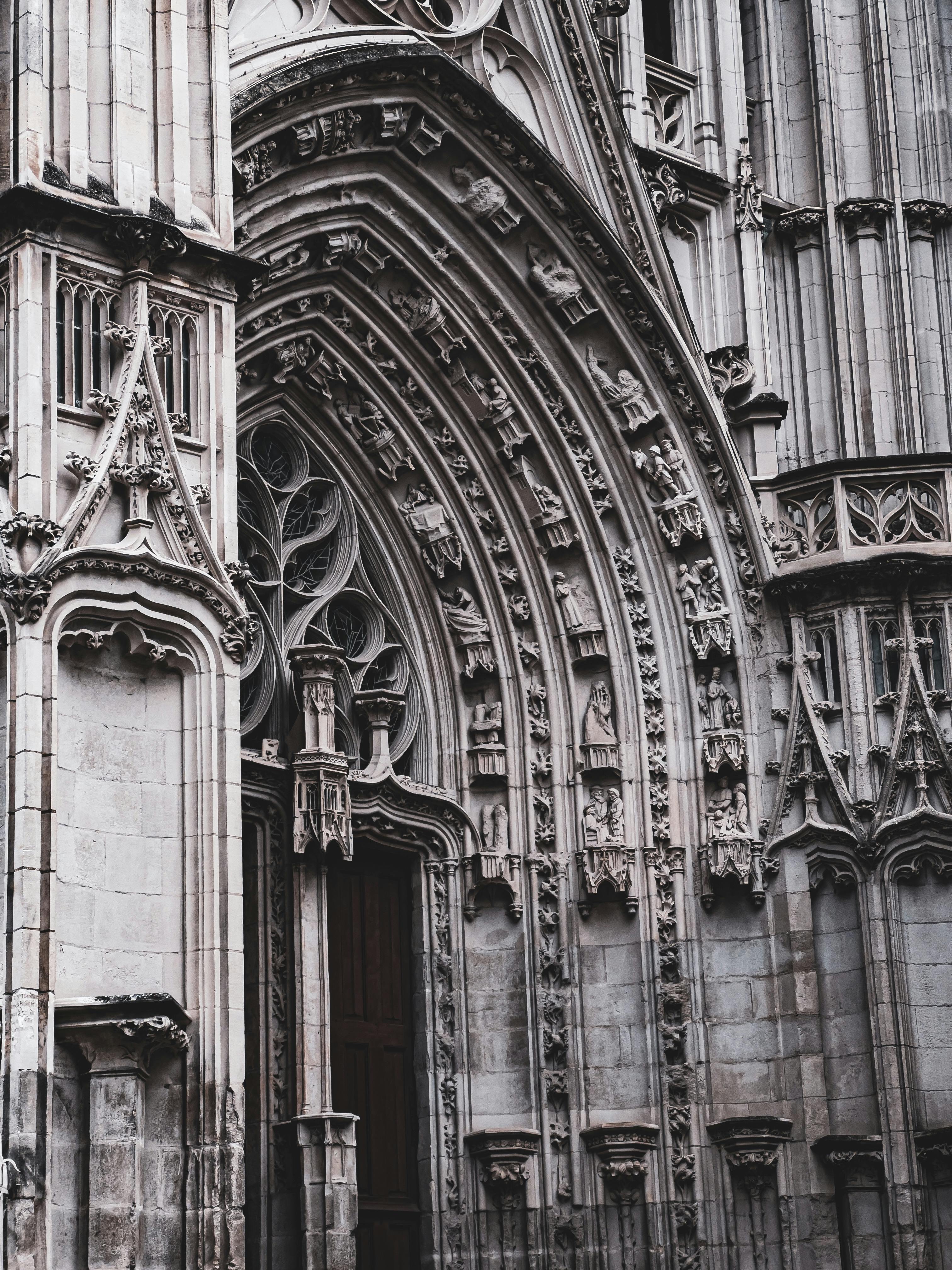 Carved Decoration of Gothic Cathedral · Free Stock Photo