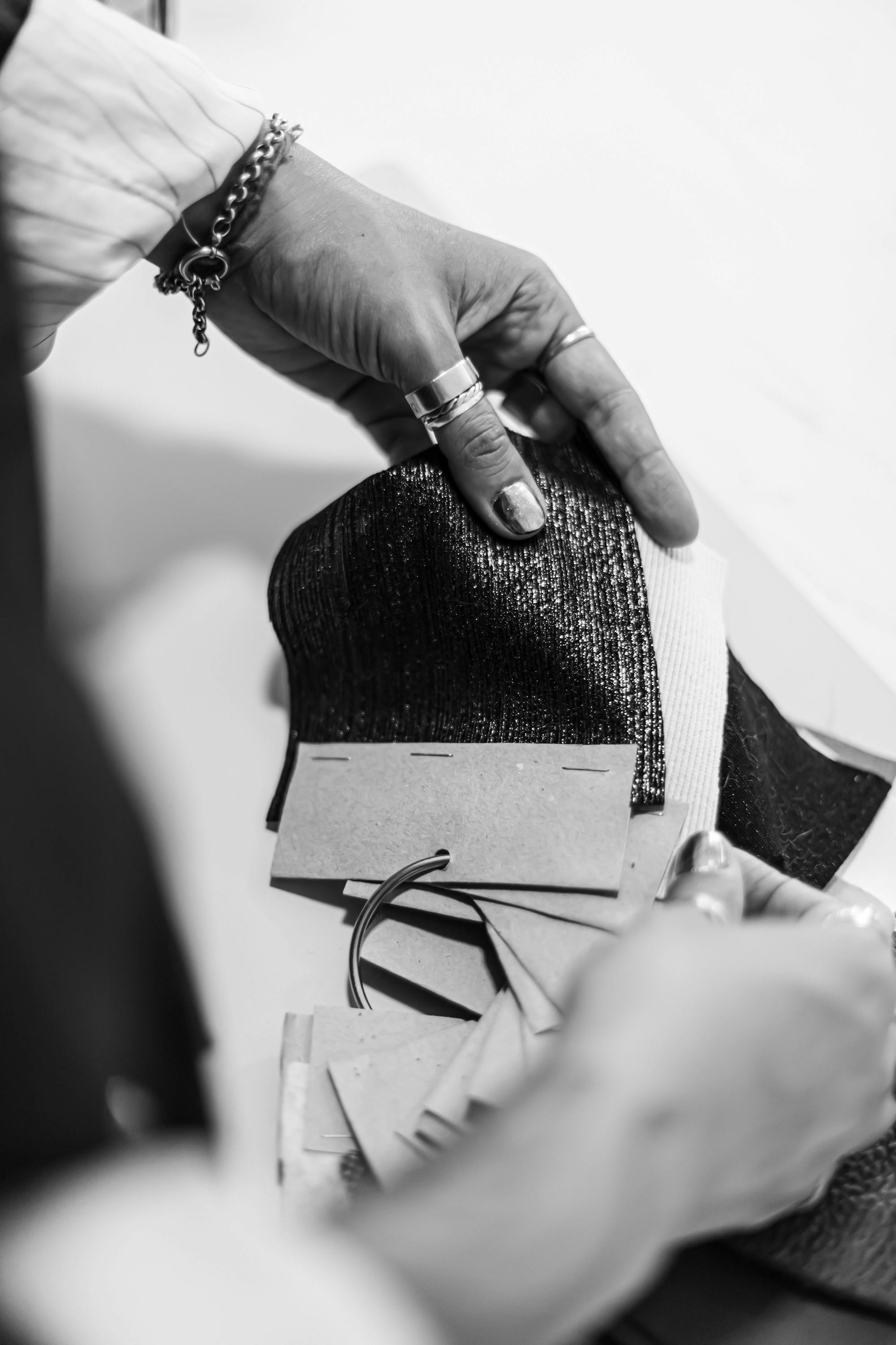 Browsing Through the Fabric Sampler · Free Stock Photo