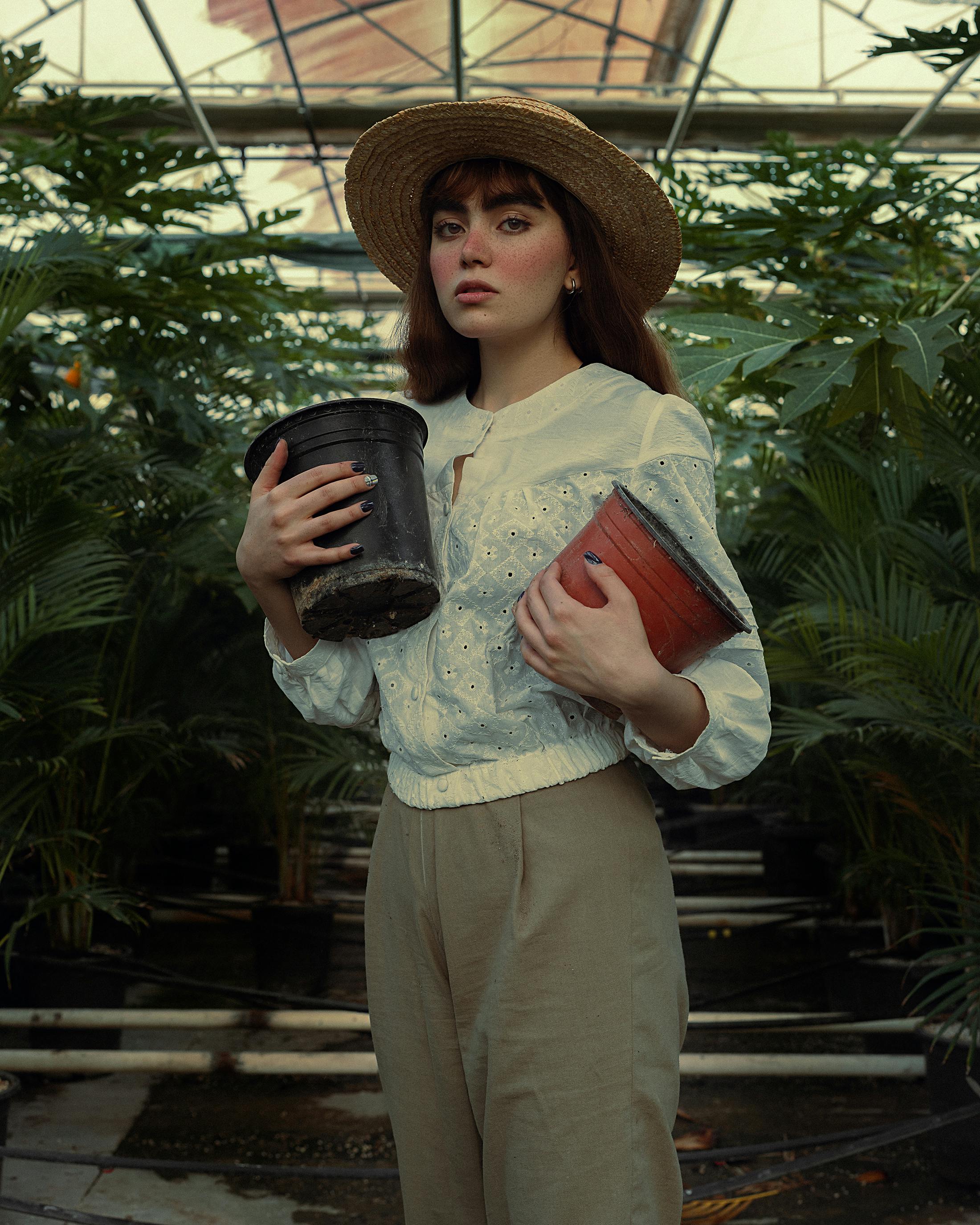 Woman Holding Two Buckets · Free Stock Photo
