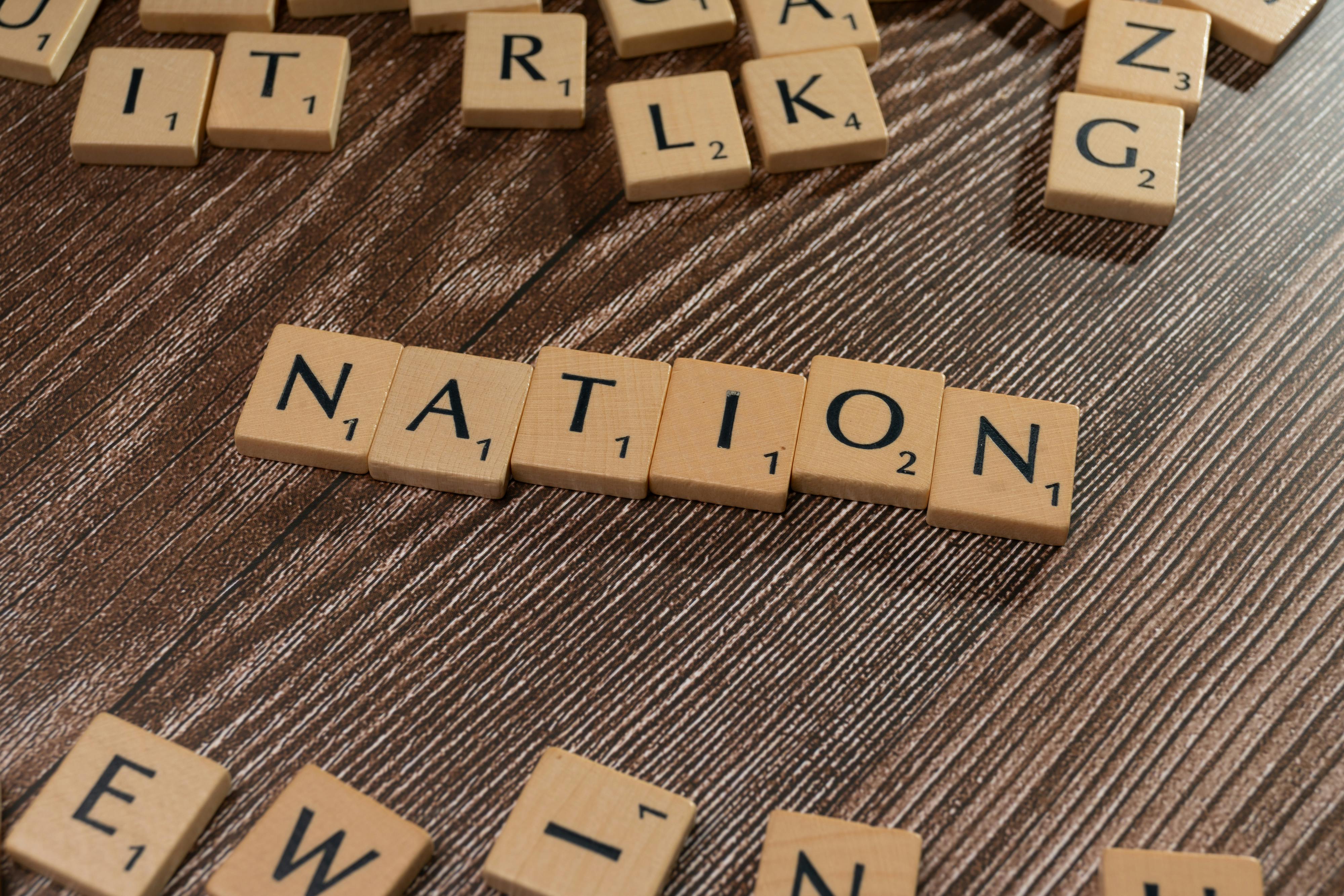 Nation Text on Dice · Free Stock Photo