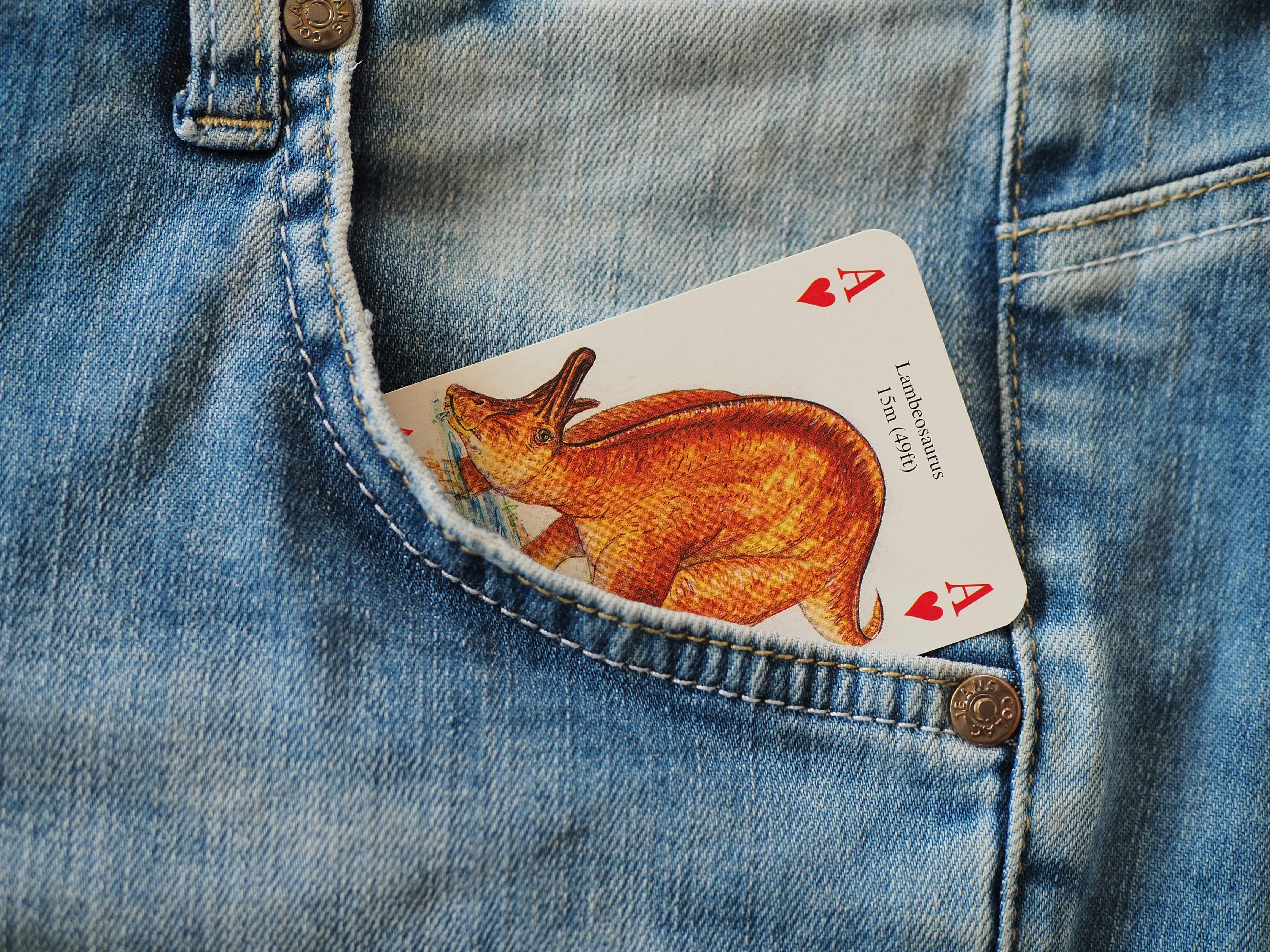 Ace Card with Dinosaur · Free Stock Photo