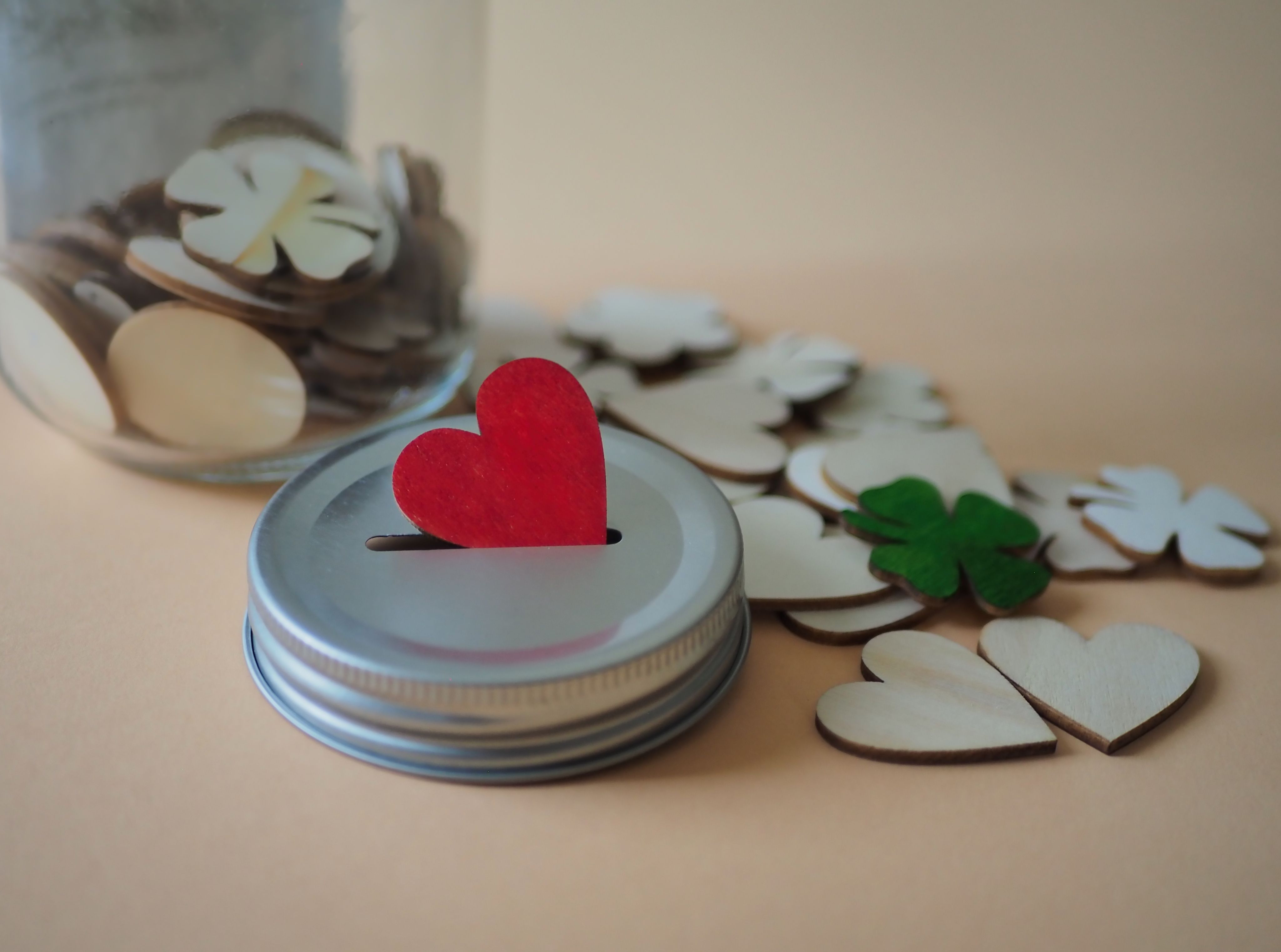 Wooden Handmade Hearts · Free Stock Photo