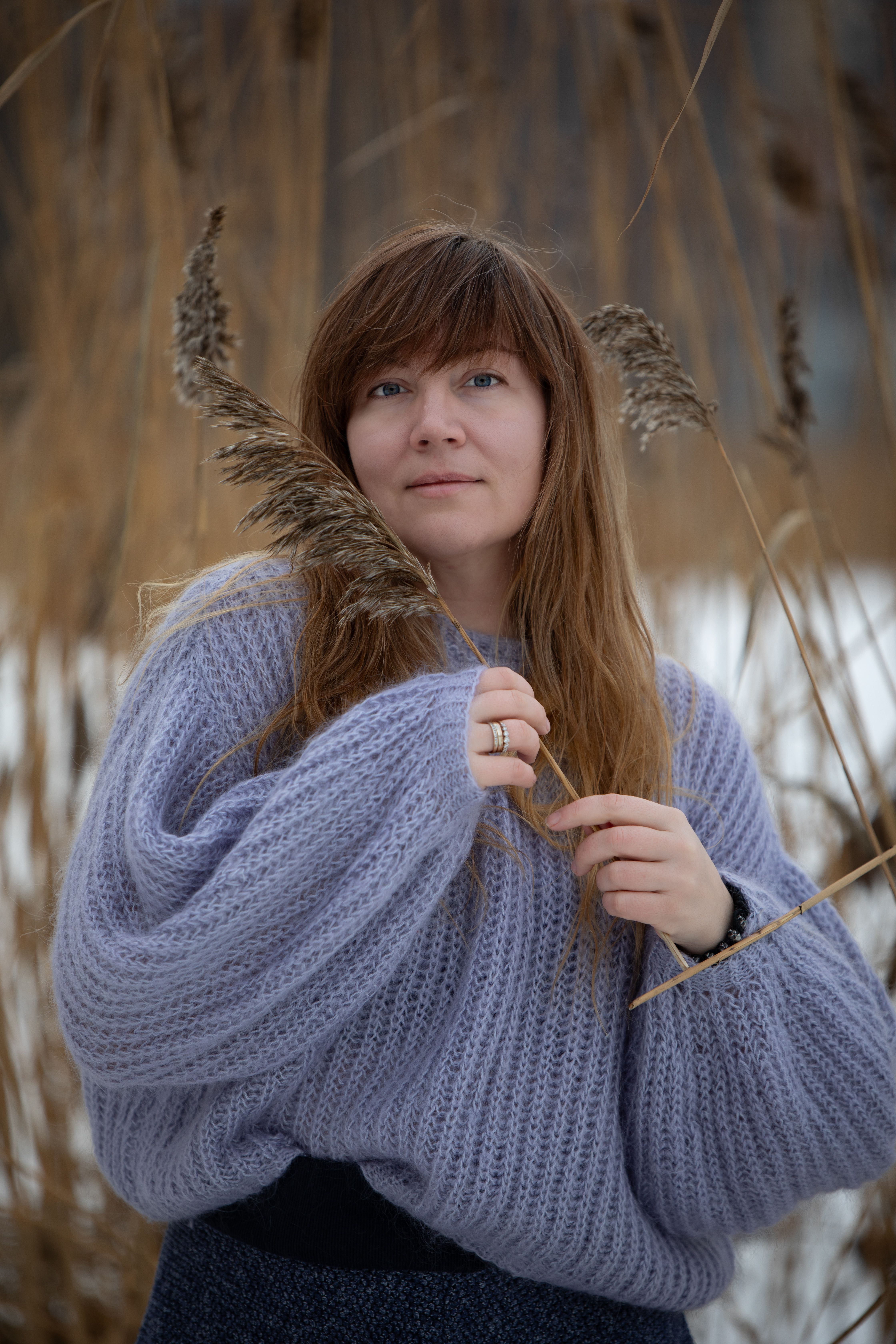 Portrait of Woman in Sweater in Winter · Free Stock Photo