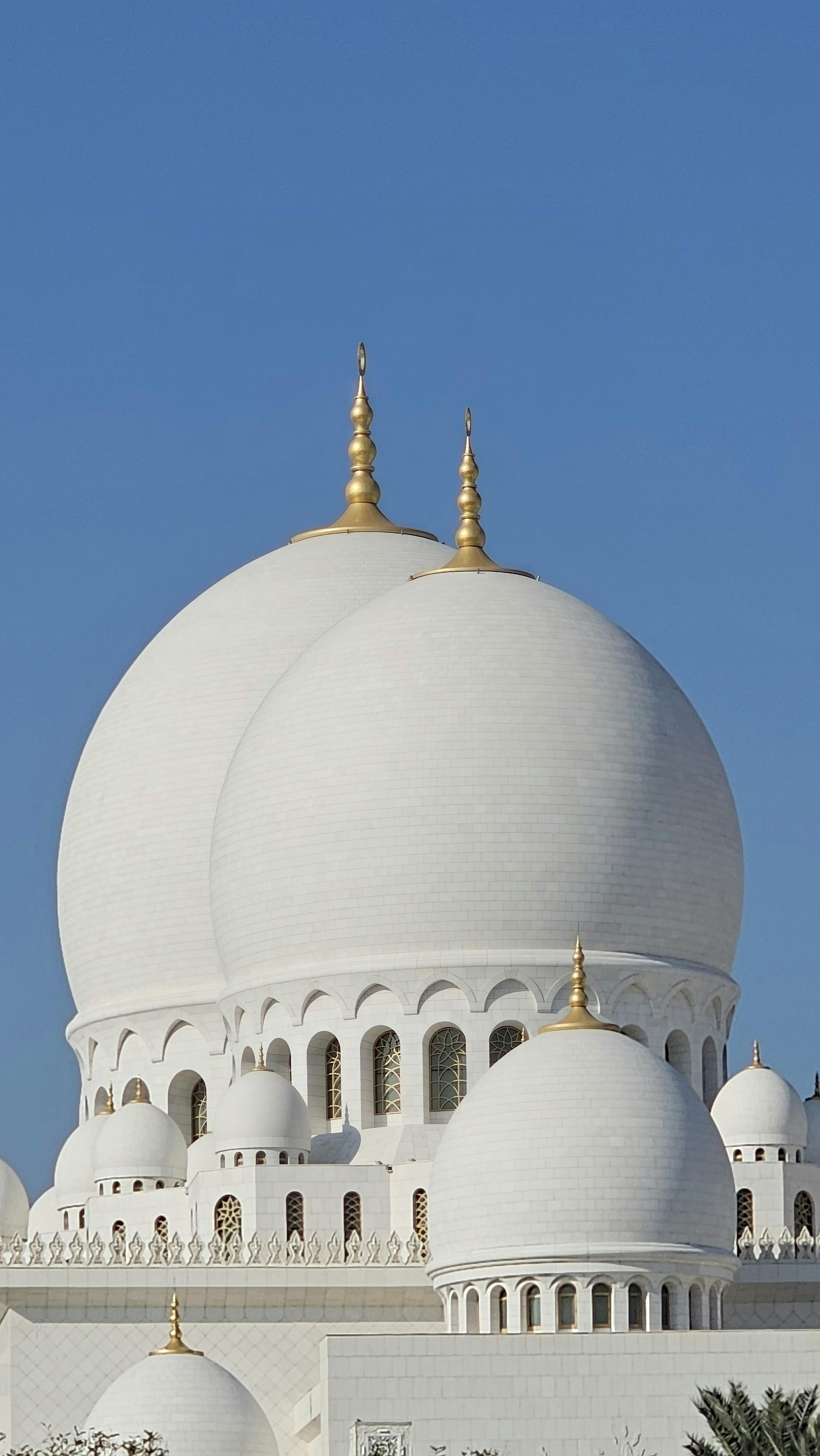 Domes of the Sheikh Zayed Grand Mosque · Free Stock Photo