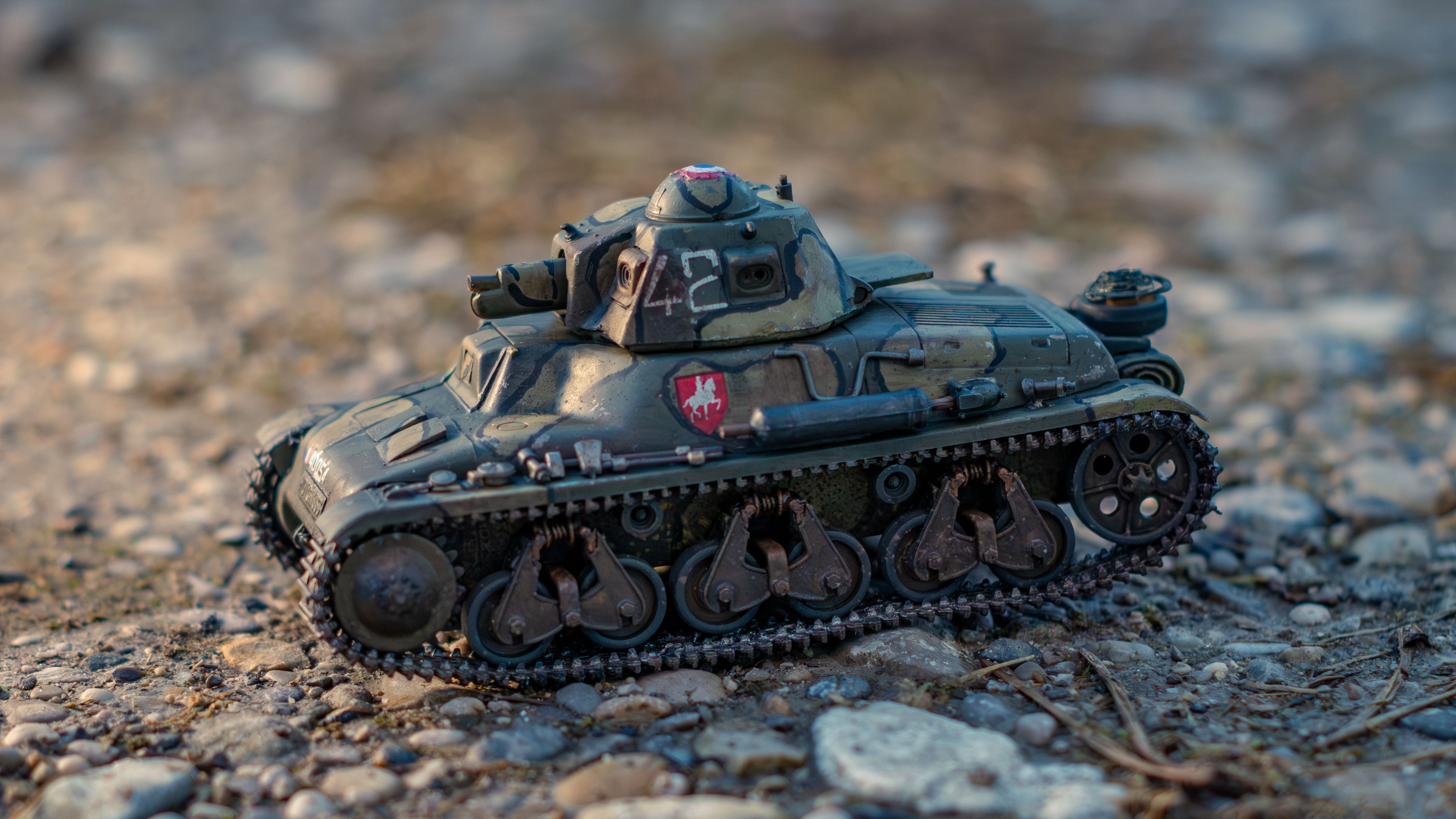 Toy Tank on Ground · Free Stock Photo