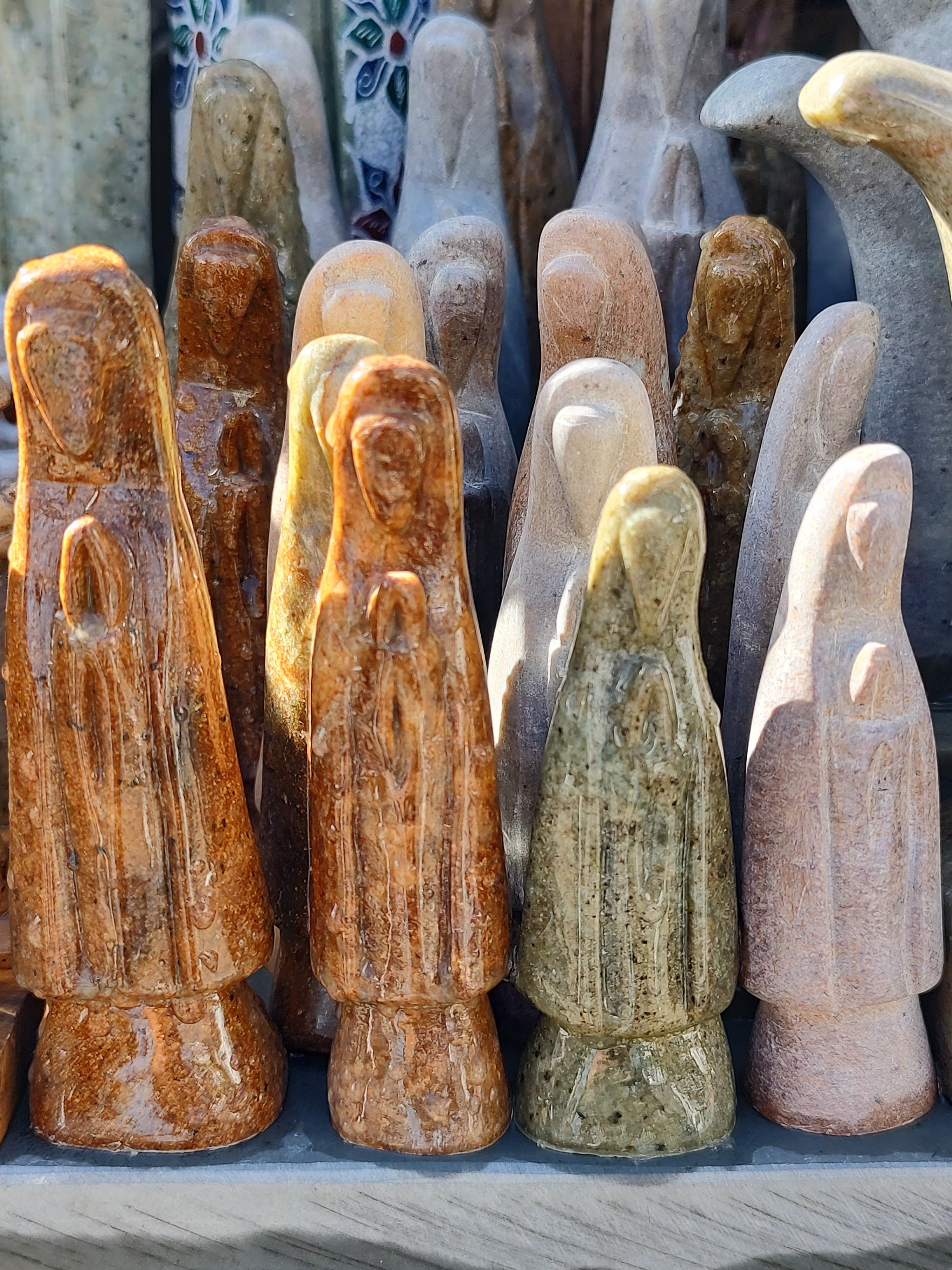 Stone Carved Figurines of the Virgin Mary · Free Stock Photo