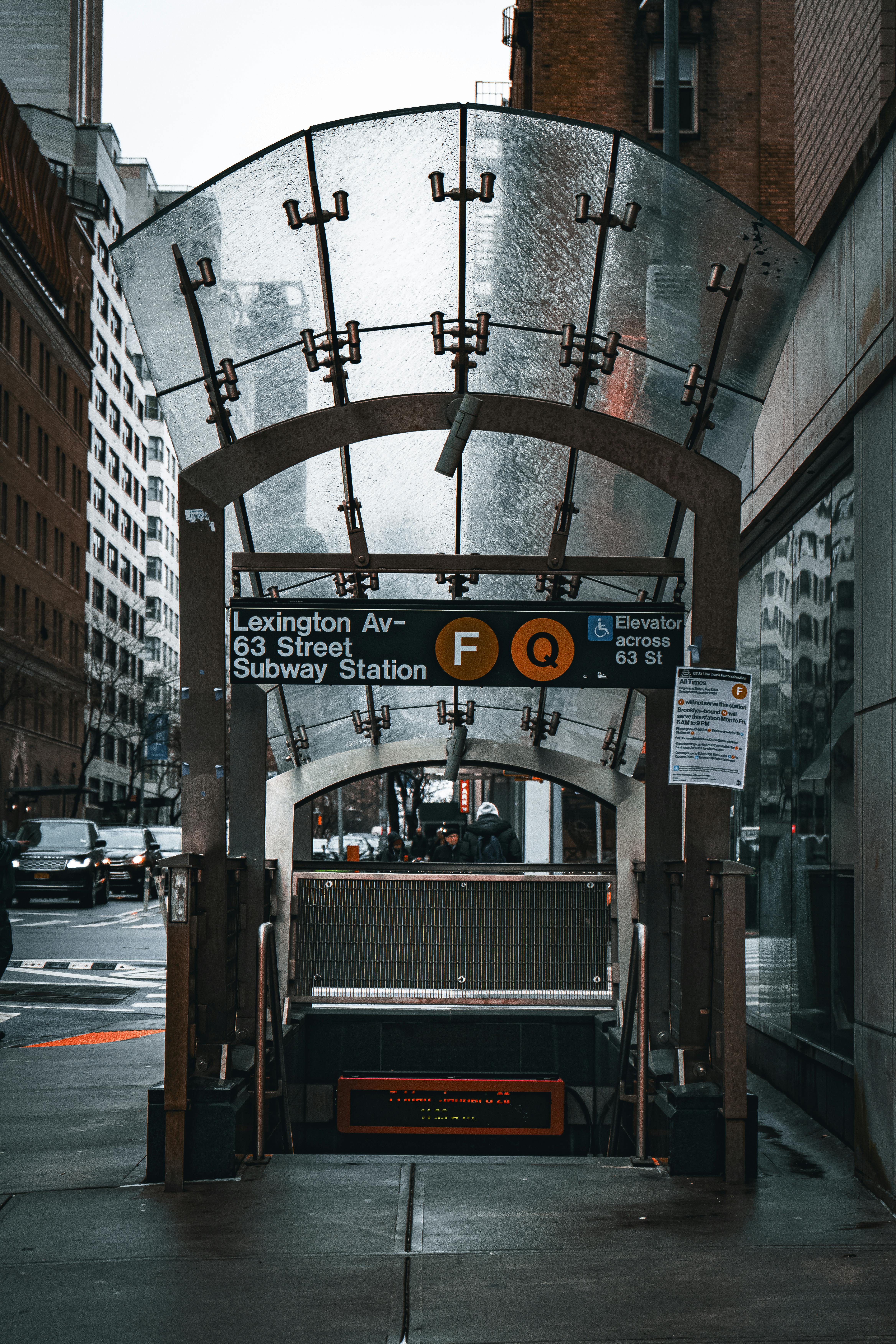 Entrance of a Subway Station in New York City · Free Stock Photo
