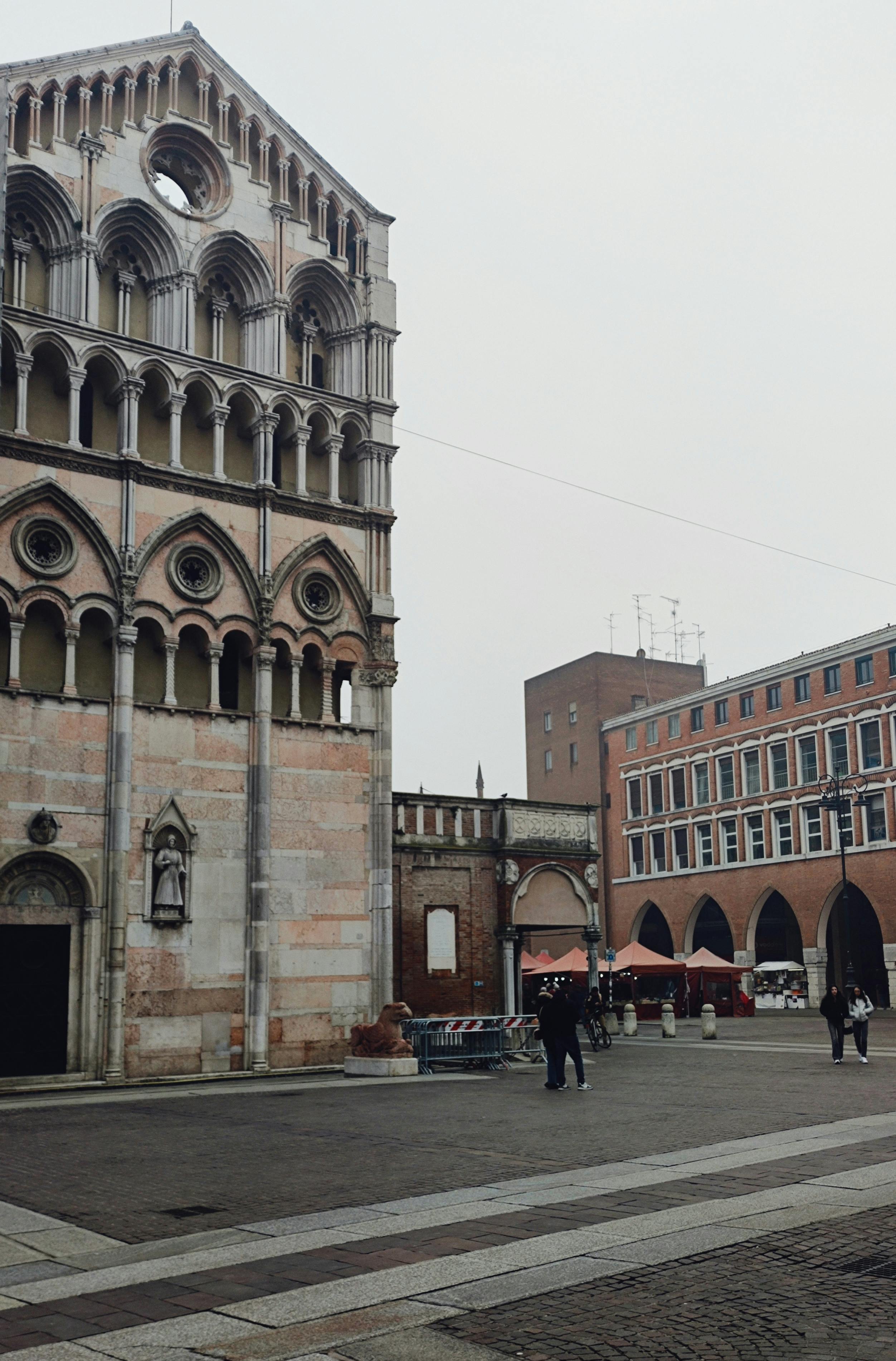 Town Square in Front of the Ferrara Cathedral · Free Stock Photo