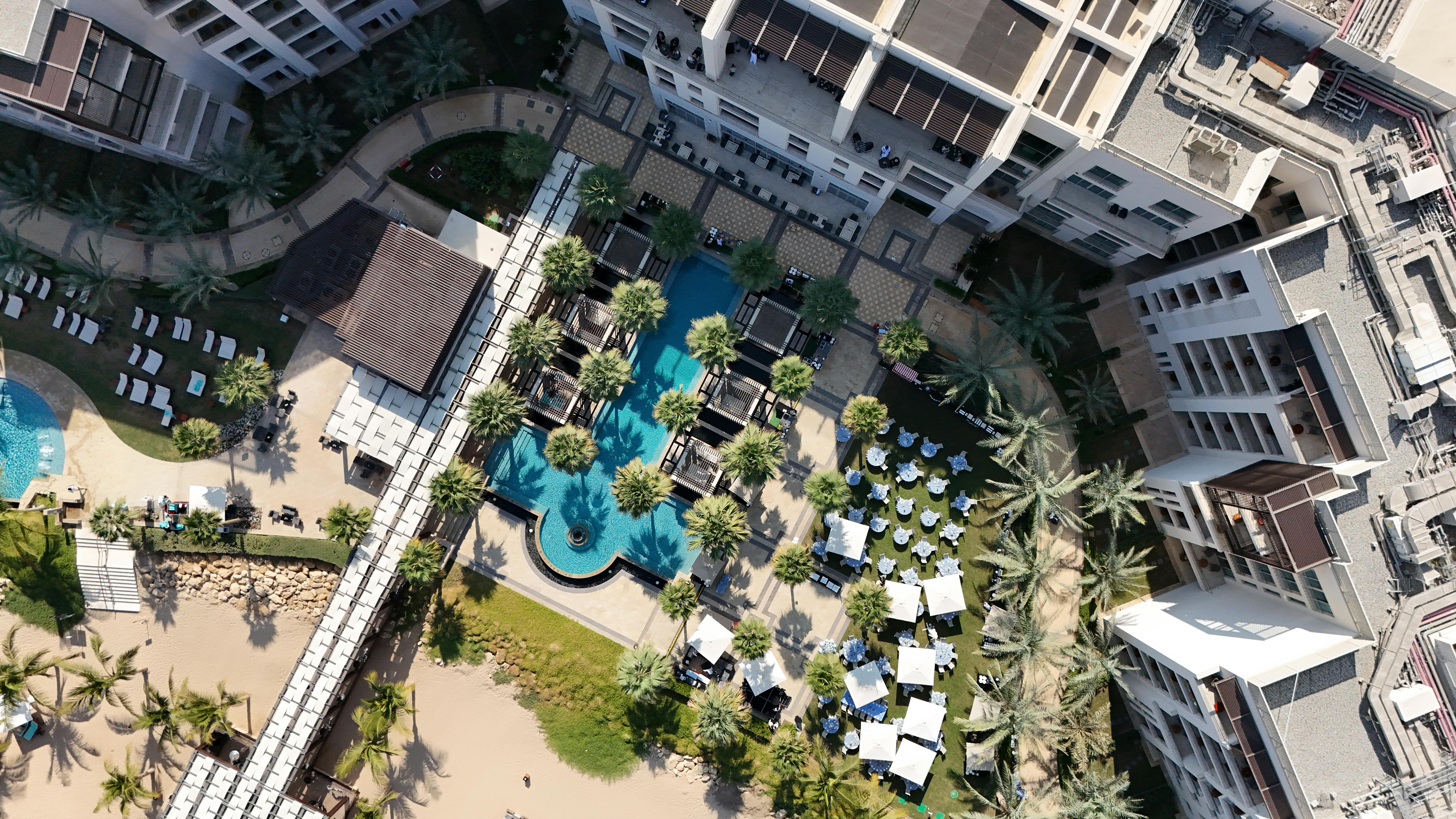 Aerial View of a Hotel · Free Stock Photo