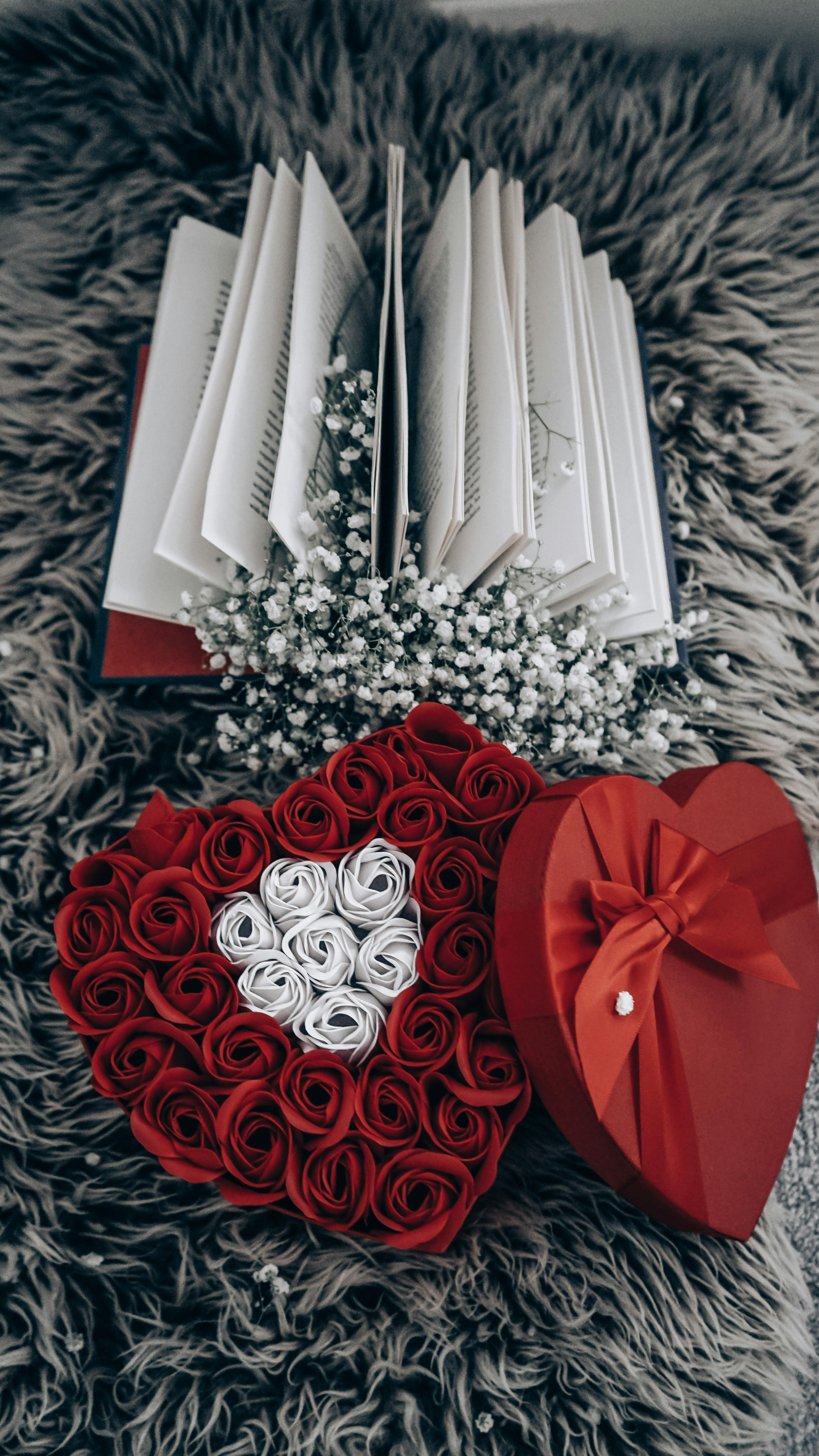 Book and Heart Shaped Box · Free Stock Photo