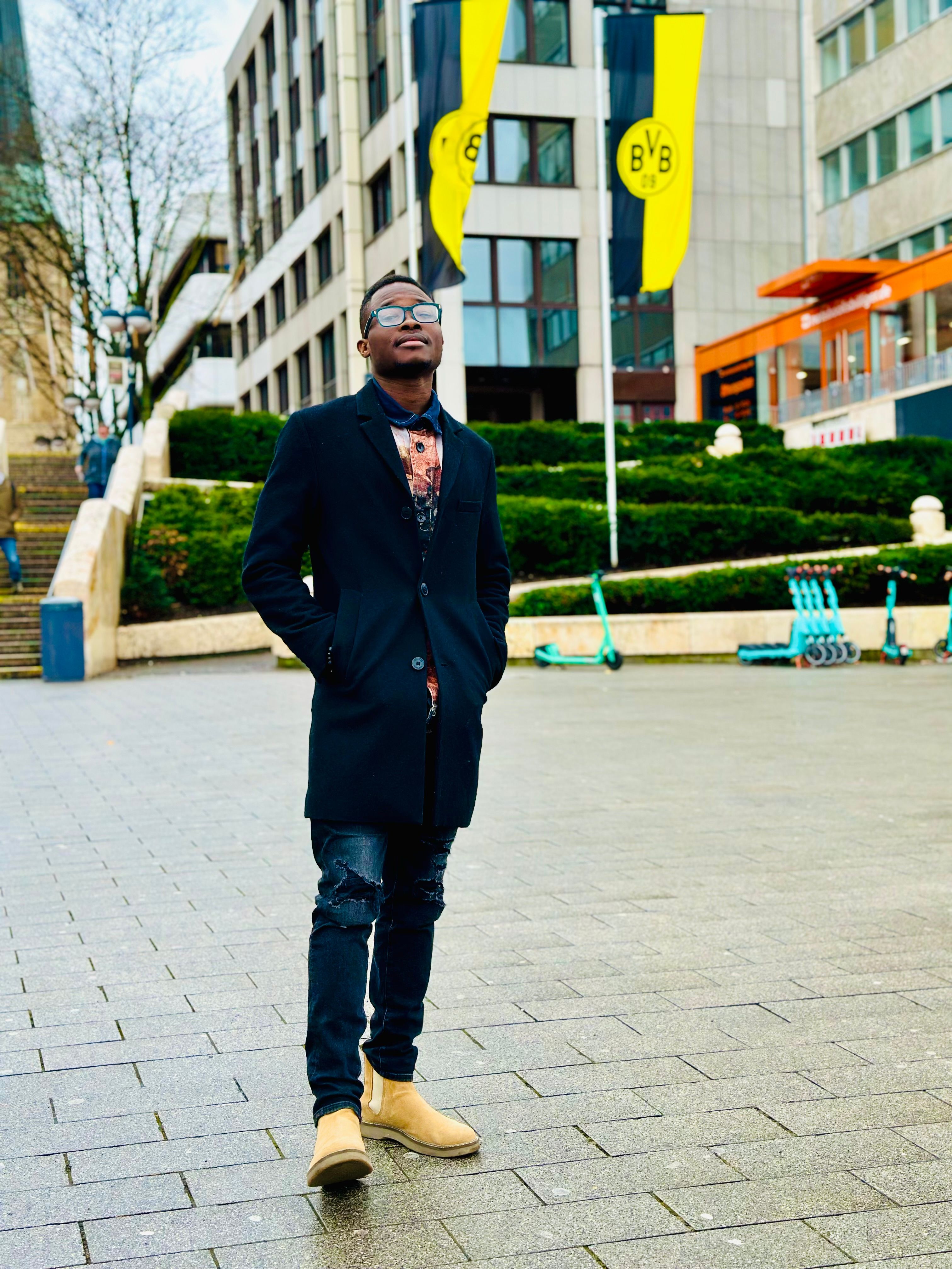African Man on a Square · Free Stock Photo