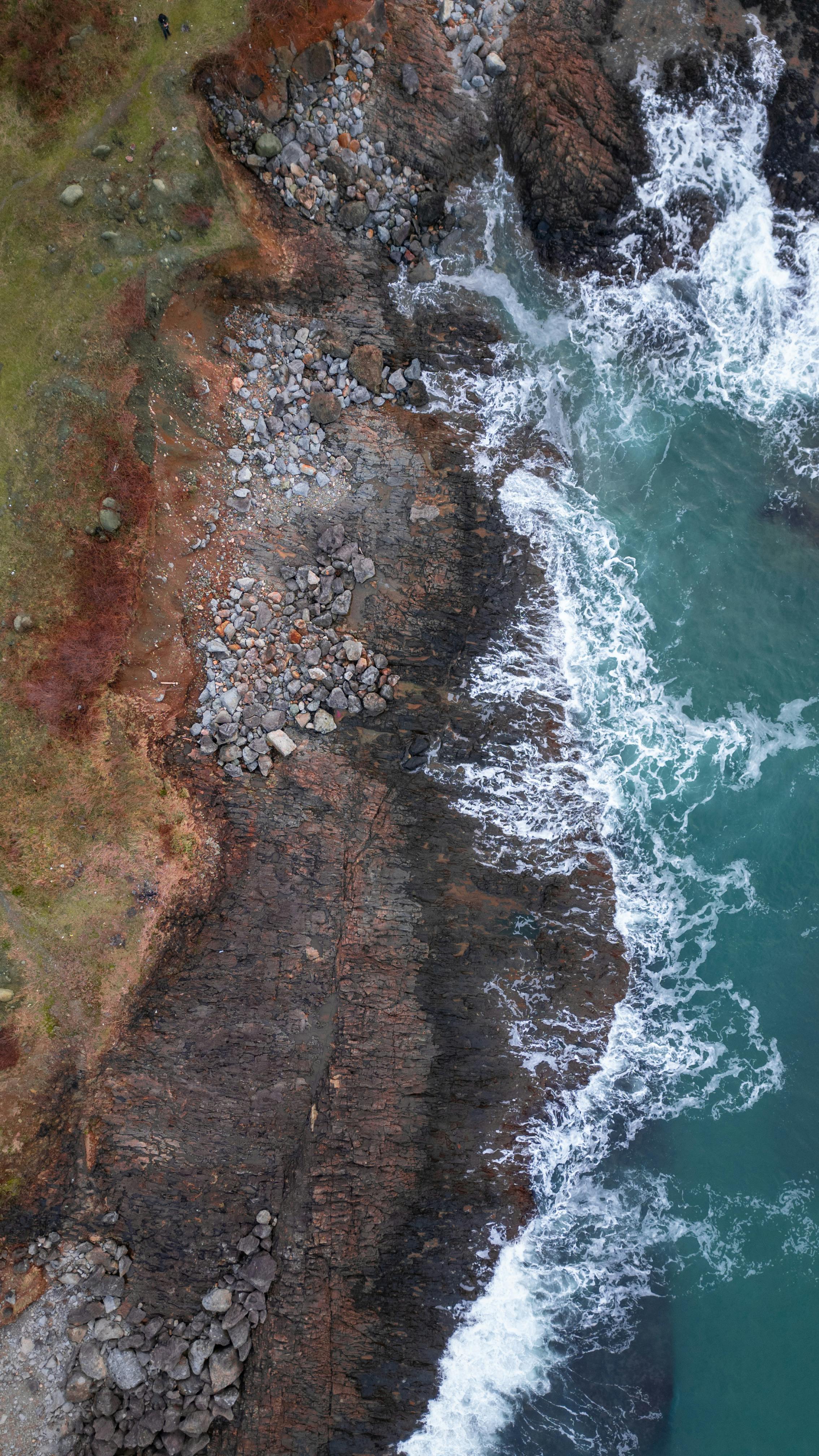 Birds Eye View of Sea Shore · Free Stock Photo