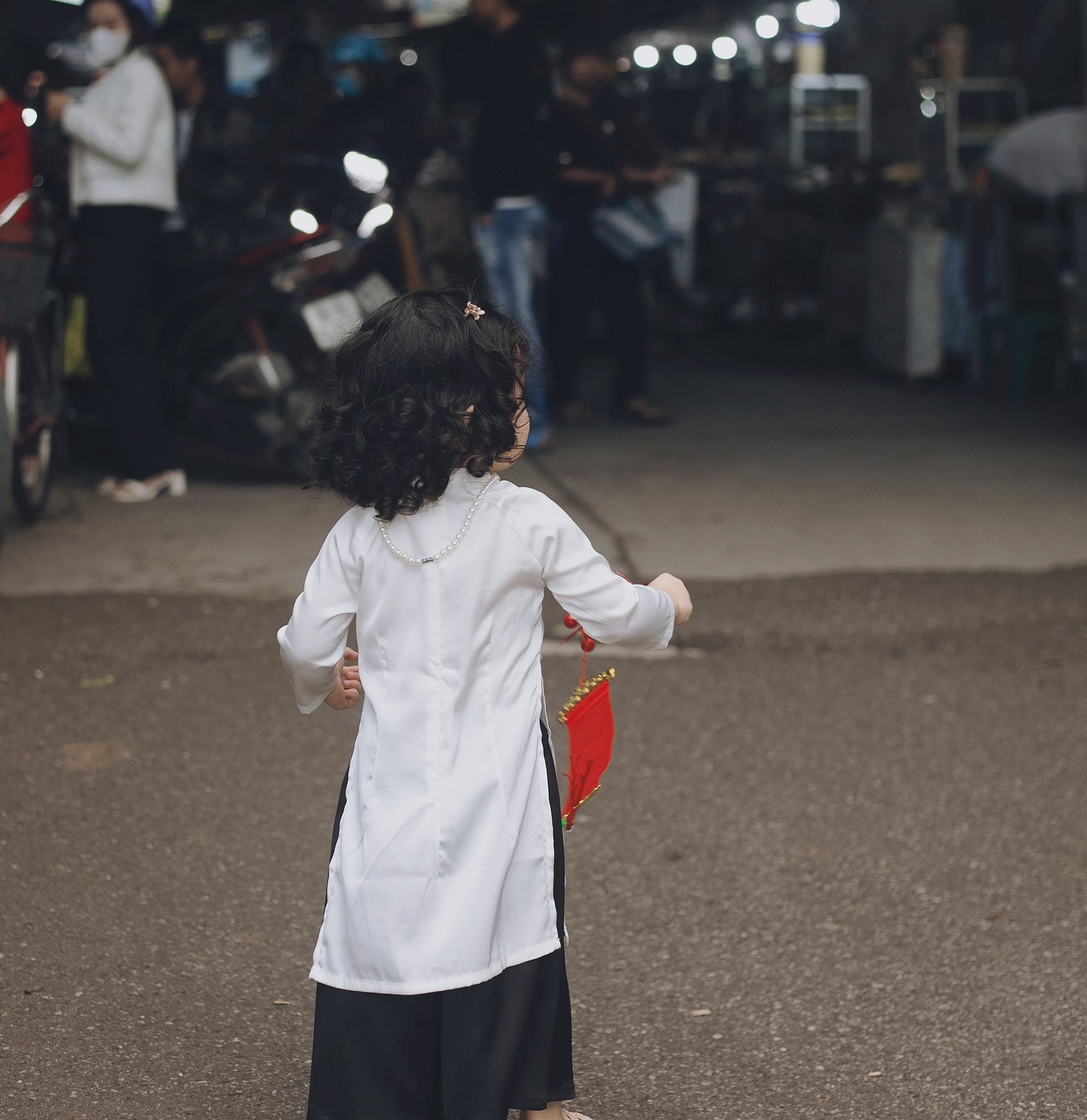 Back View of Girl in Mandarin Gown · Free Stock Photo