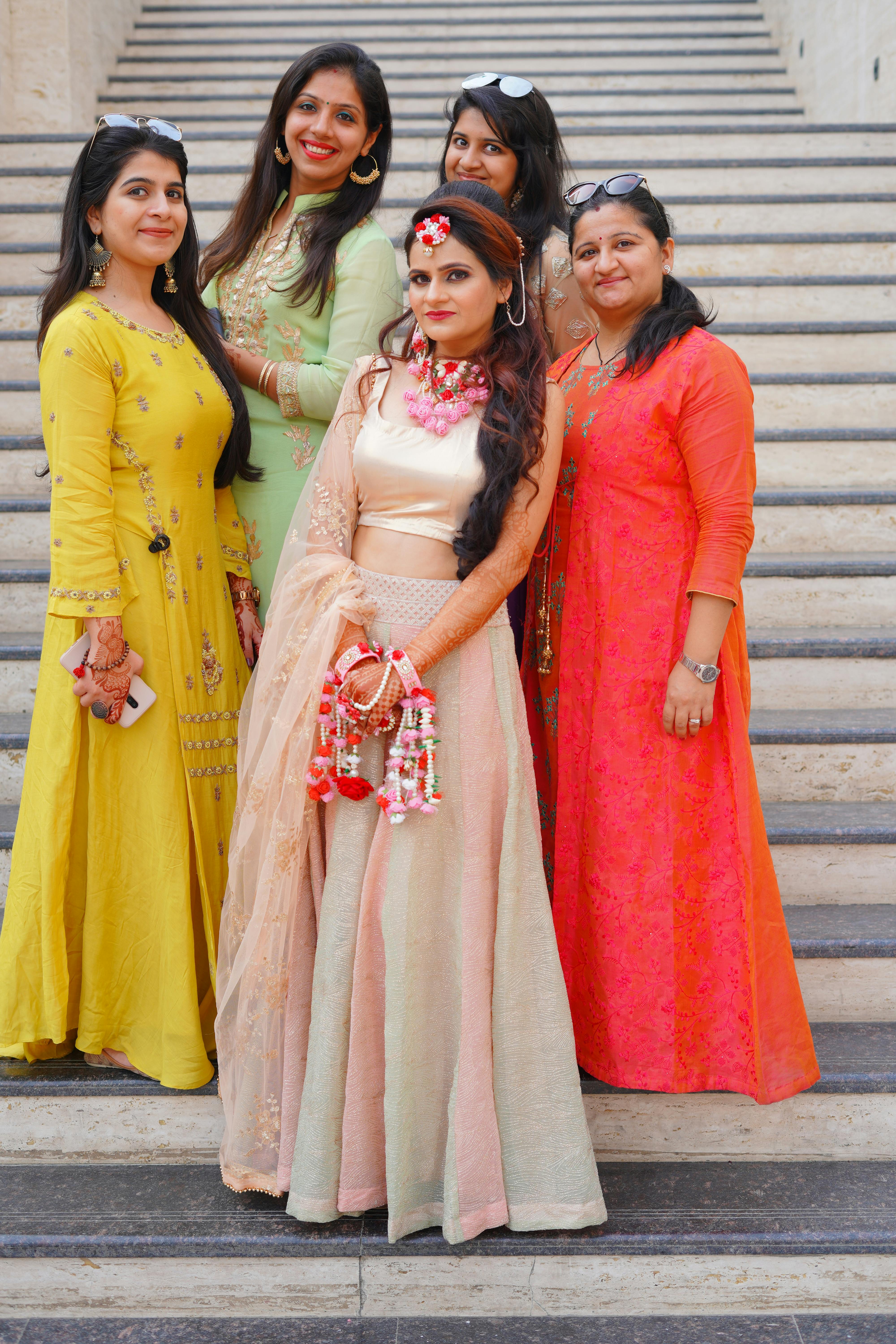 Group of Brunettes in Dresses · Free Stock Photo