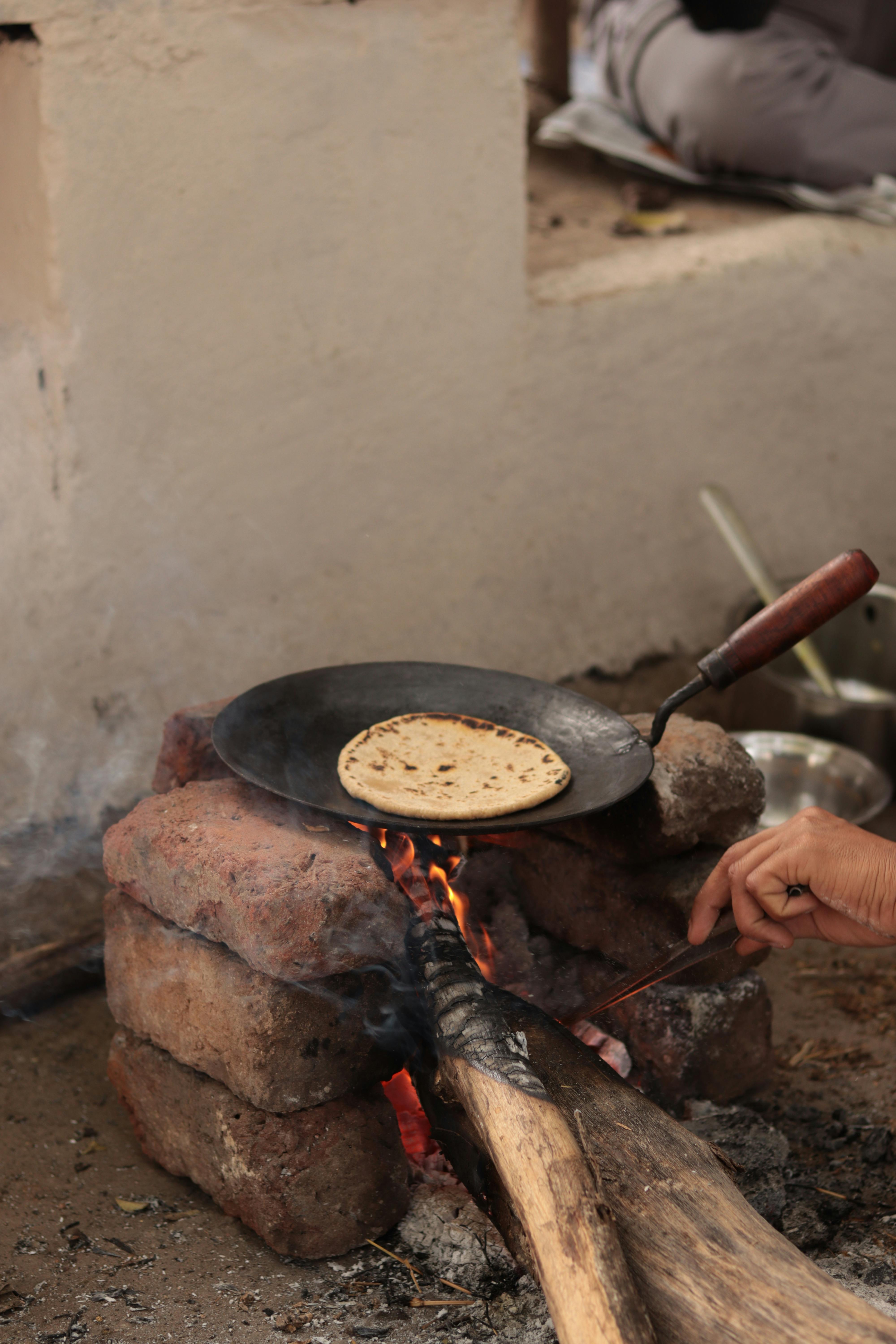 Cooking Bread on Bonfire · Free Stock Photo