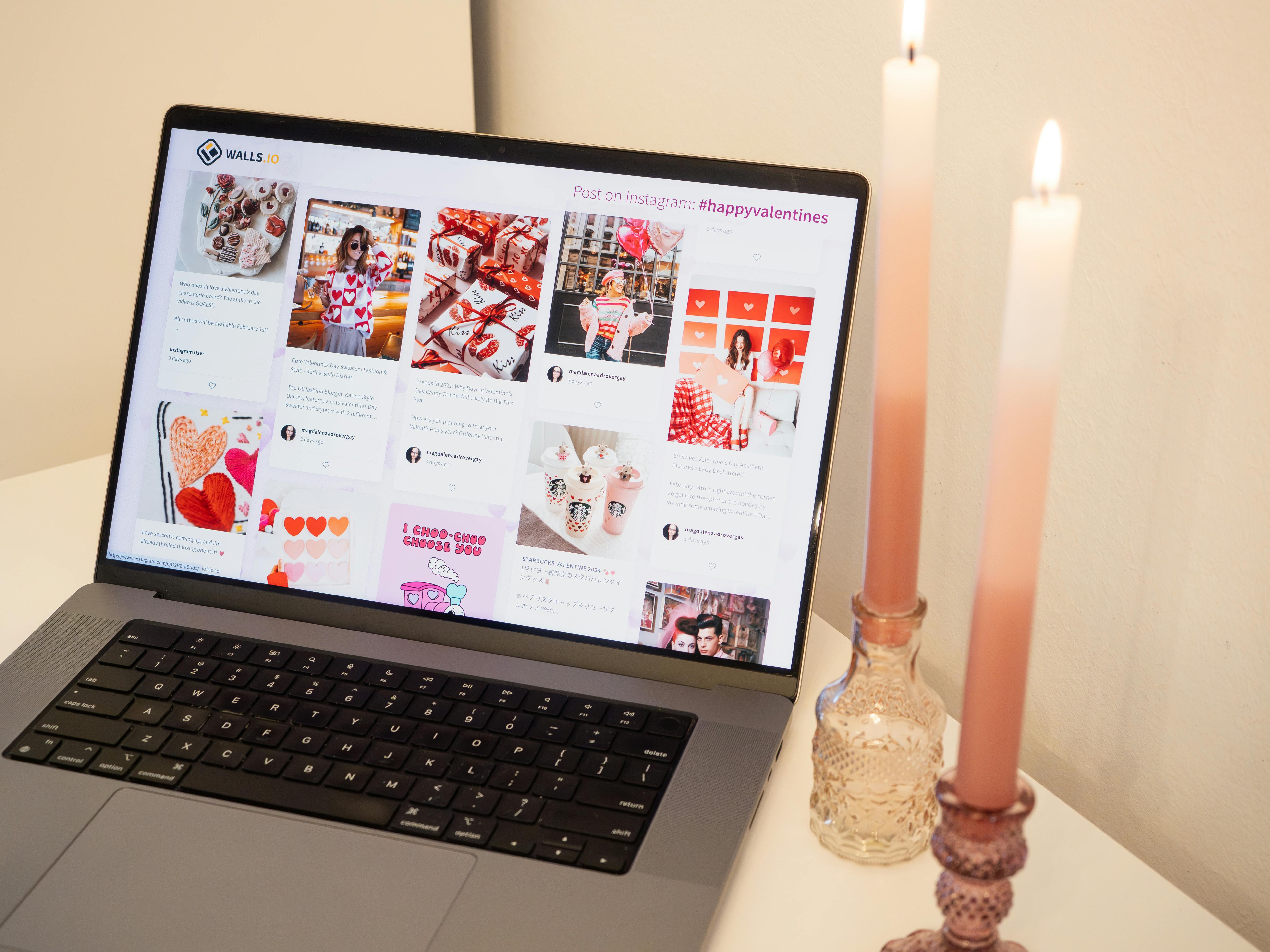 Pictures of Valentines Day on Laptop Screen · Free Stock Photo