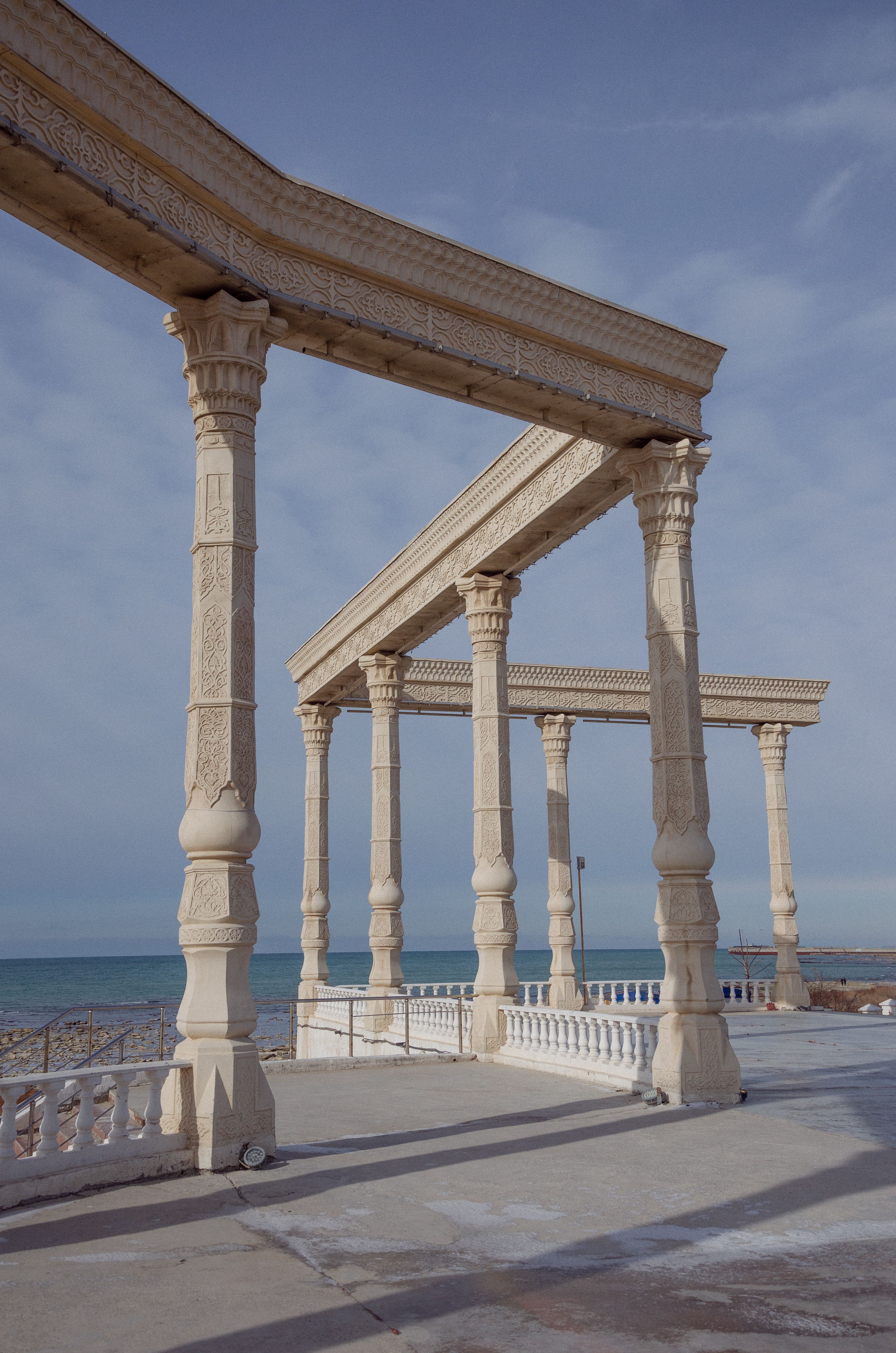 Columns on Sea Coast · Free Stock Photo