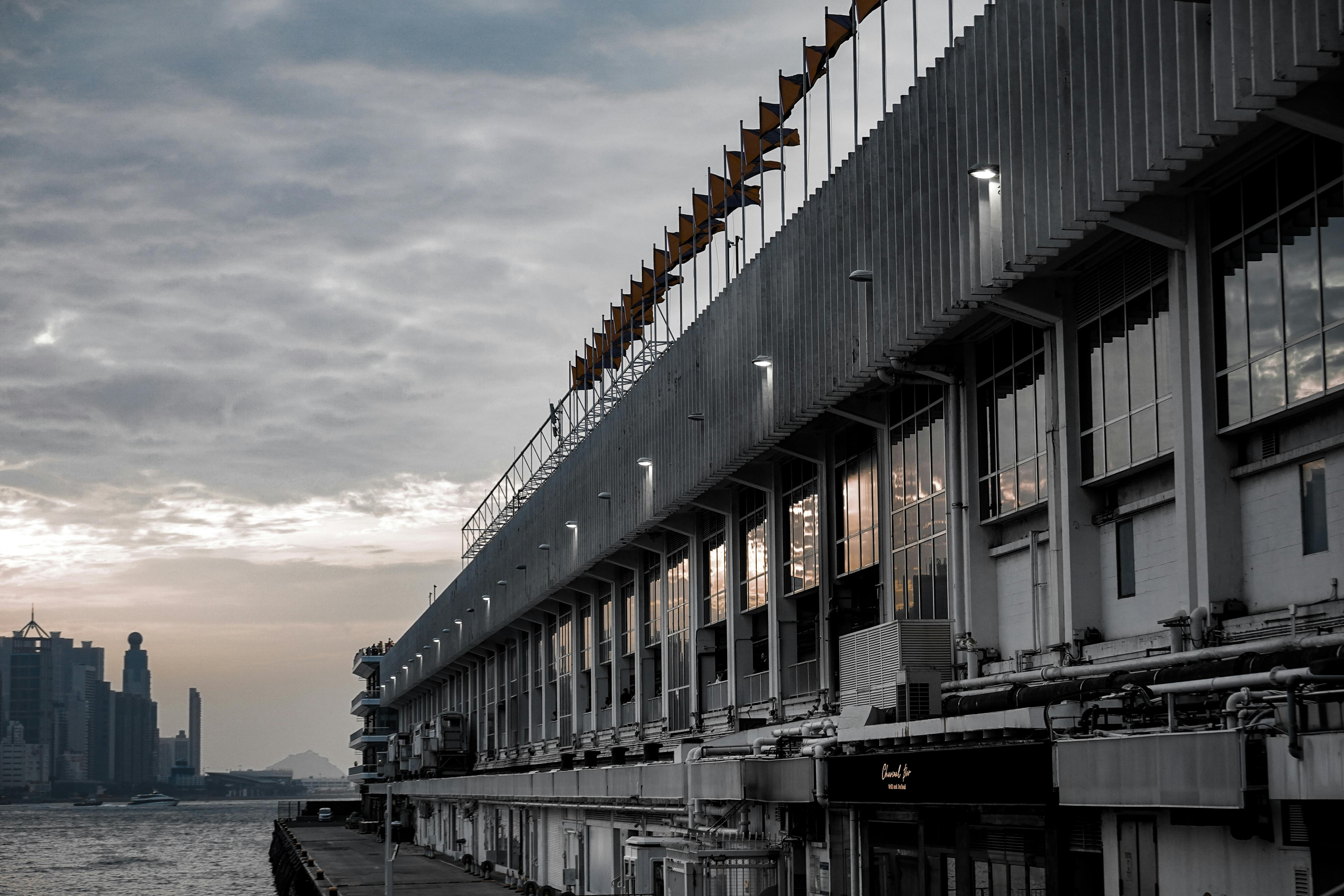 Harbor Building on Sea Shore · Free Stock Photo