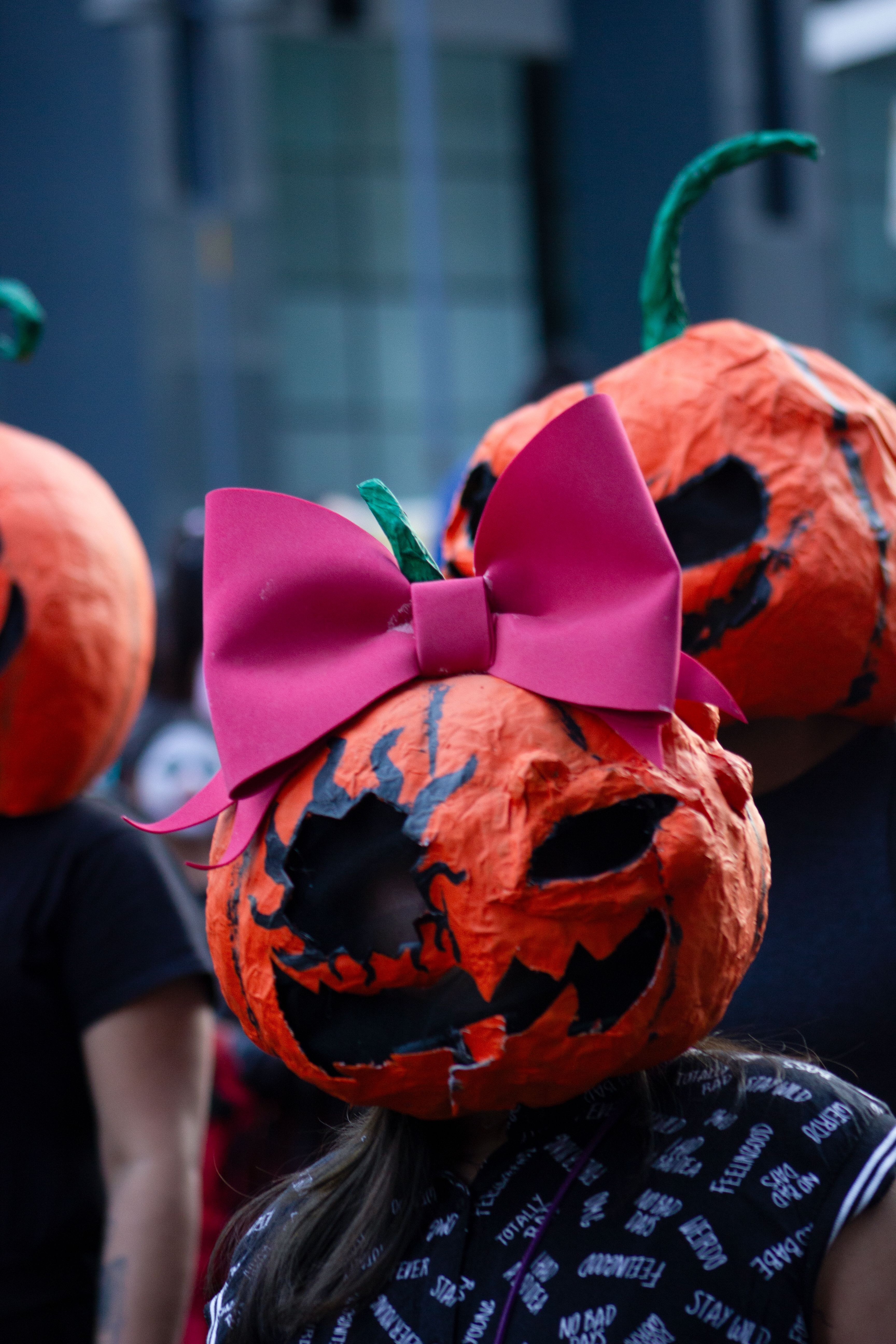 People Wearing Halloween Costumes on a Street · Free Stock Photo