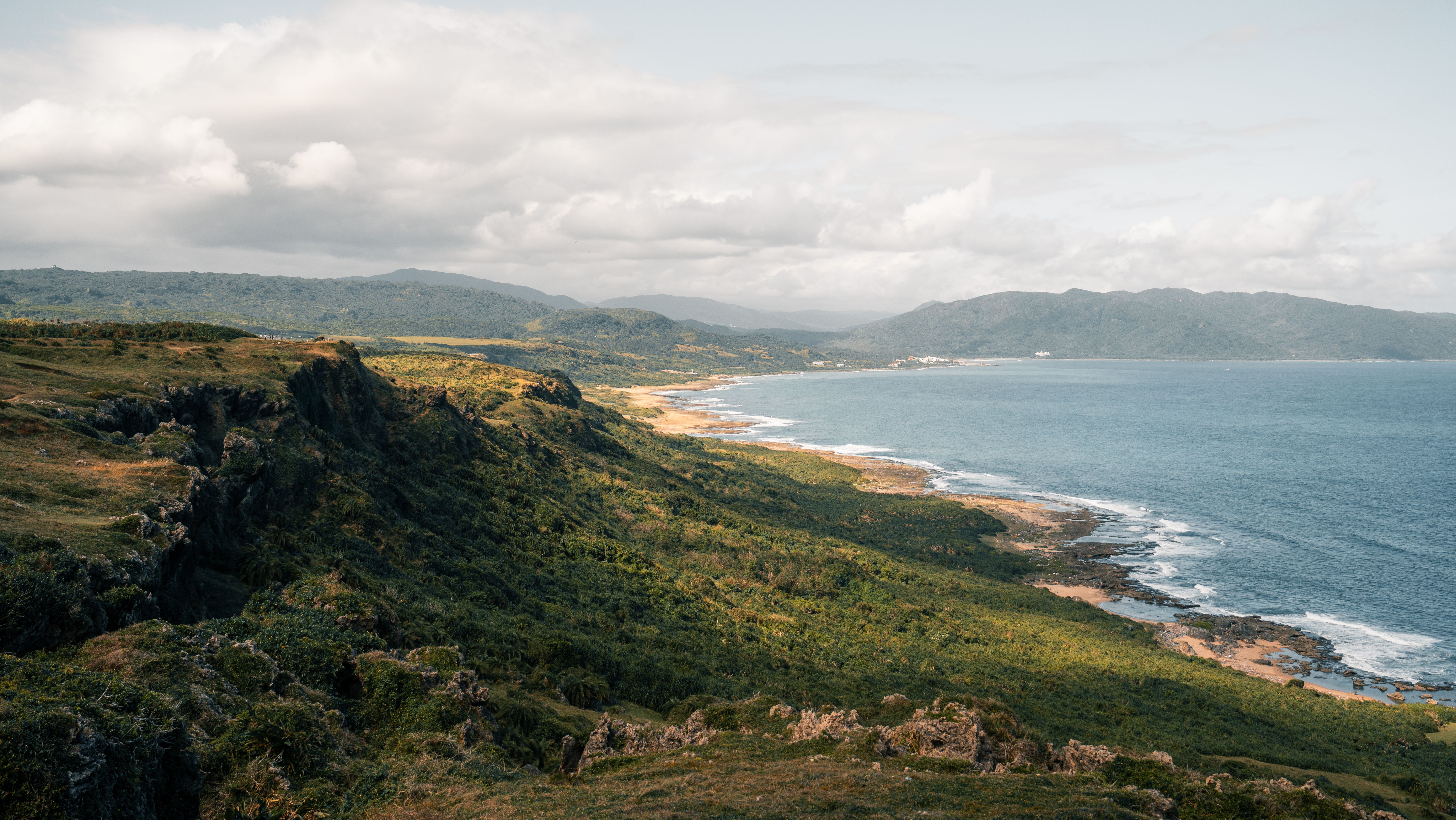 Birds Eye View of Sea Coast · Free Stock Photo
