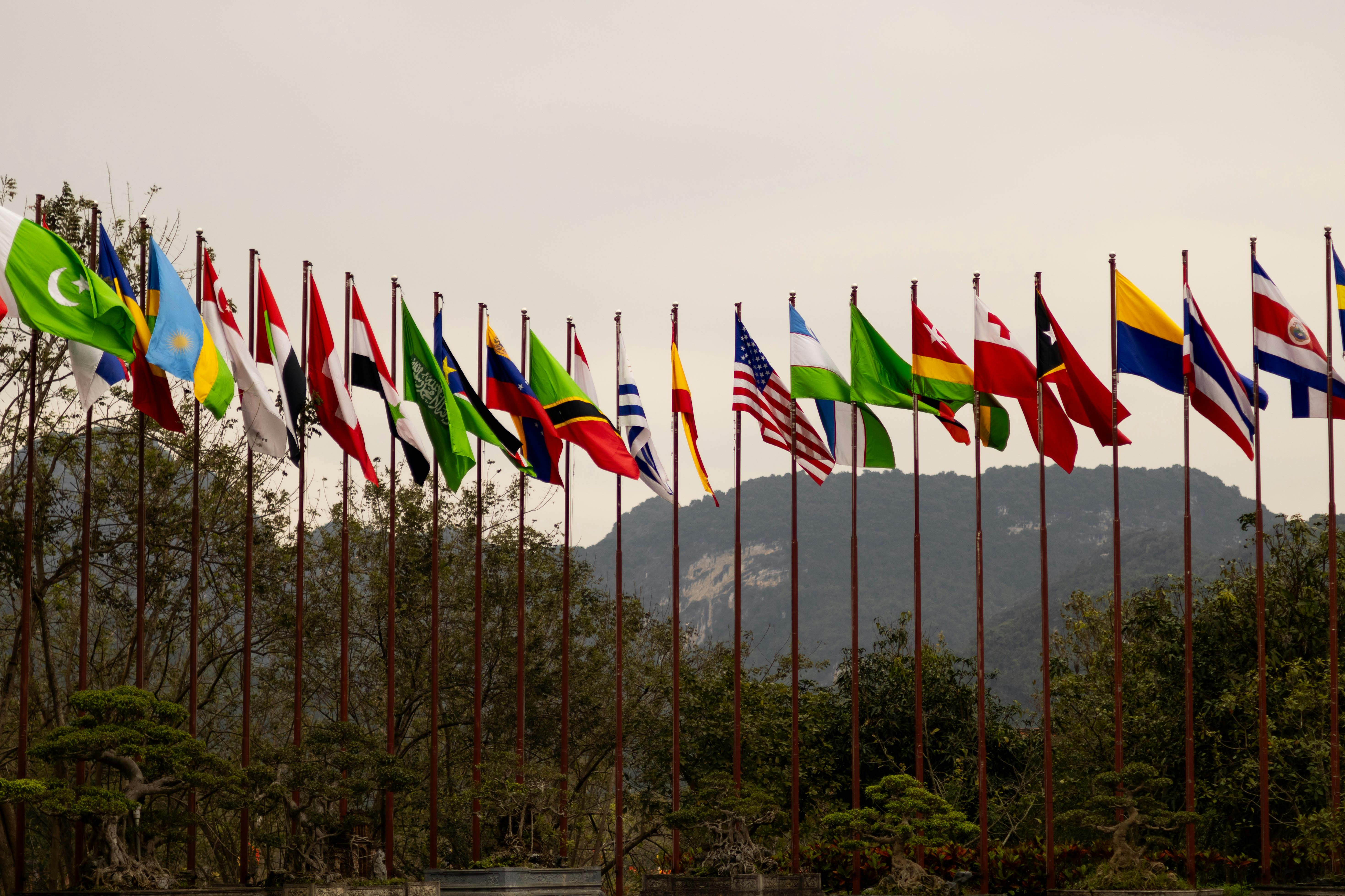 Colorful Array of International Flags · Free Stock Photo