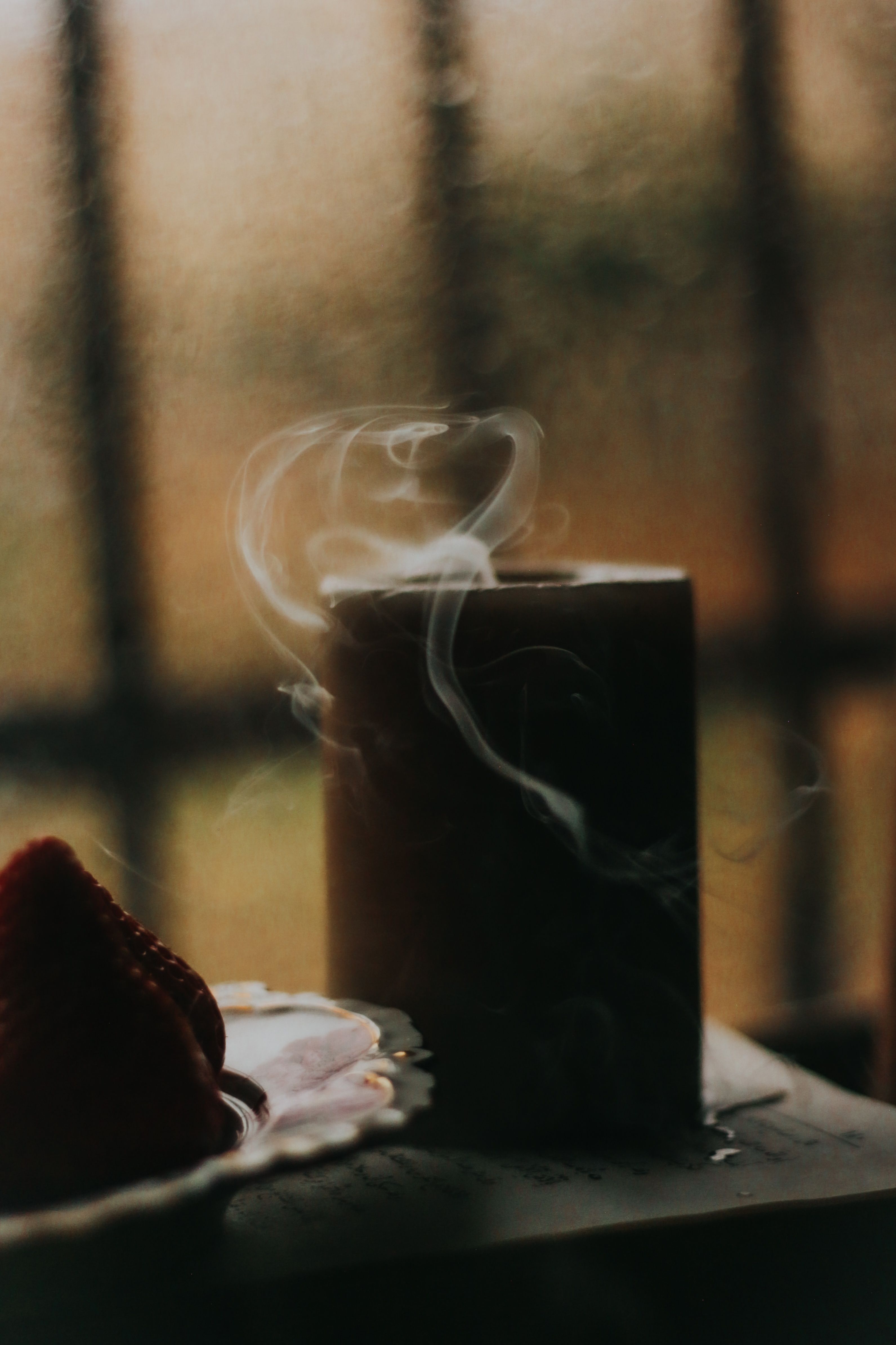 Smoke from Burnt Wax Candle · Free Stock Photo