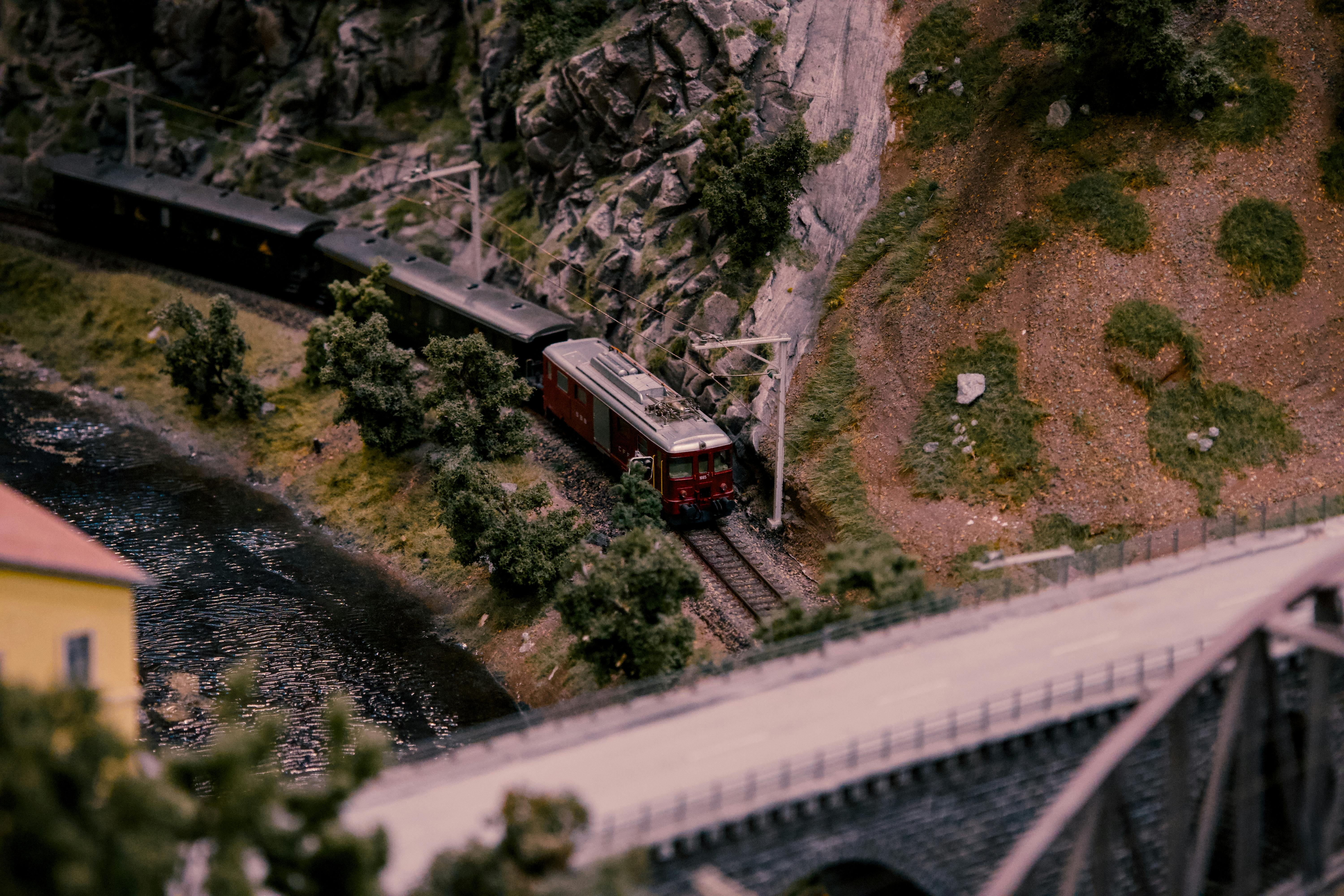 Figurine of a Train on a Model · Free Stock Photo