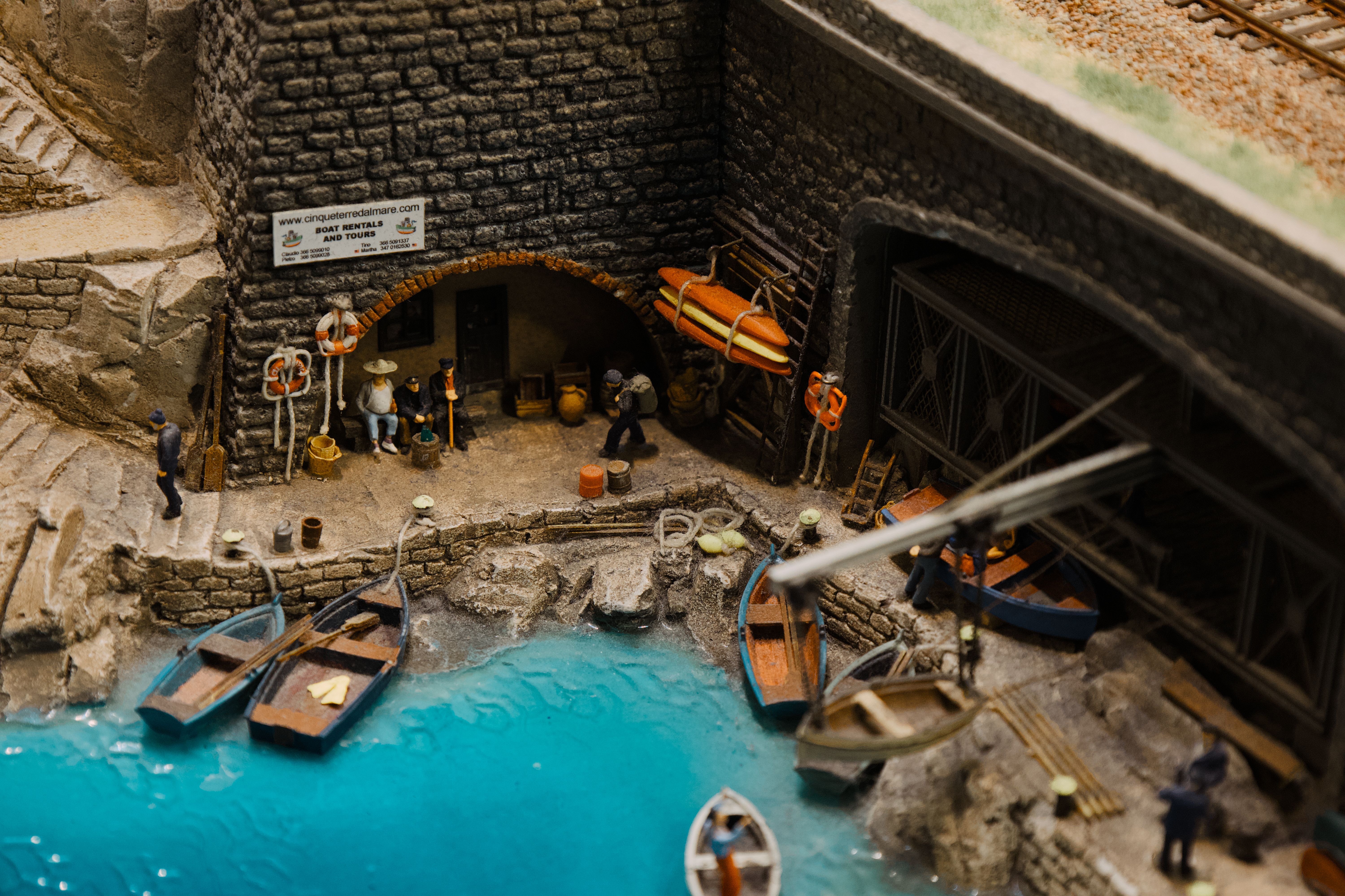 Model of Harbor on Sea Shore · Free Stock Photo