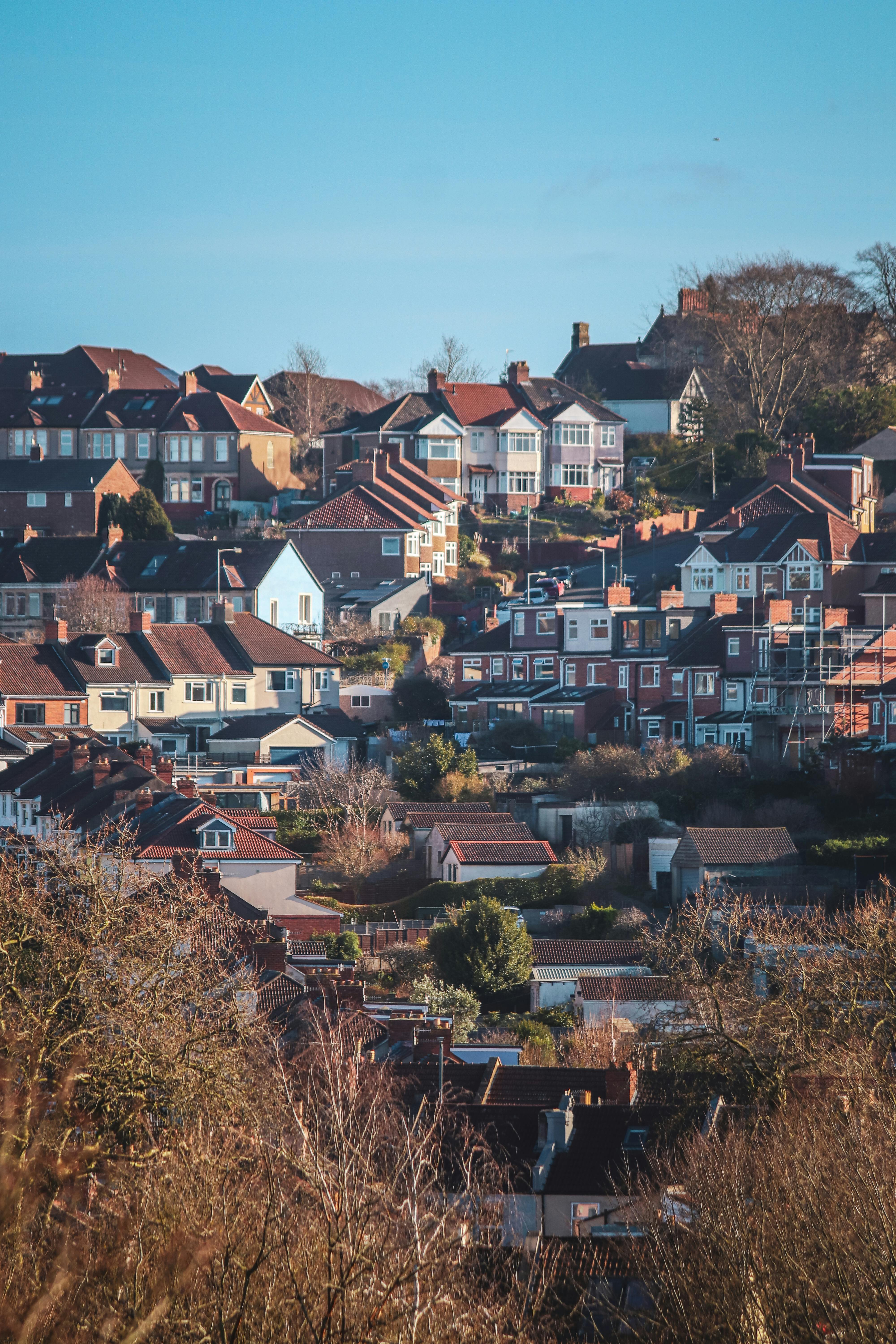Residential Houses in a City Suburb · Free Stock Photo