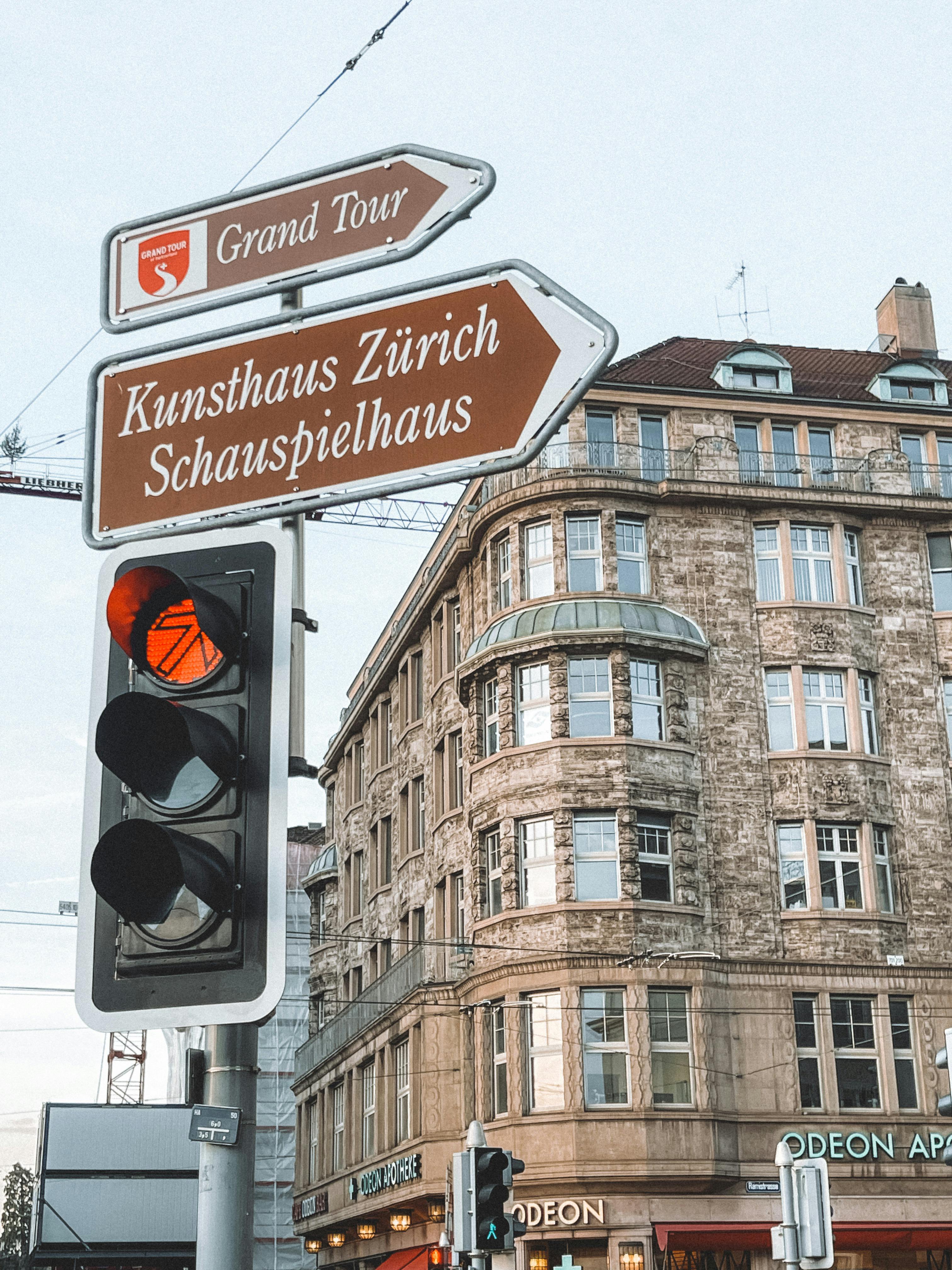 Information Signs in Zurich · Free Stock Photo
