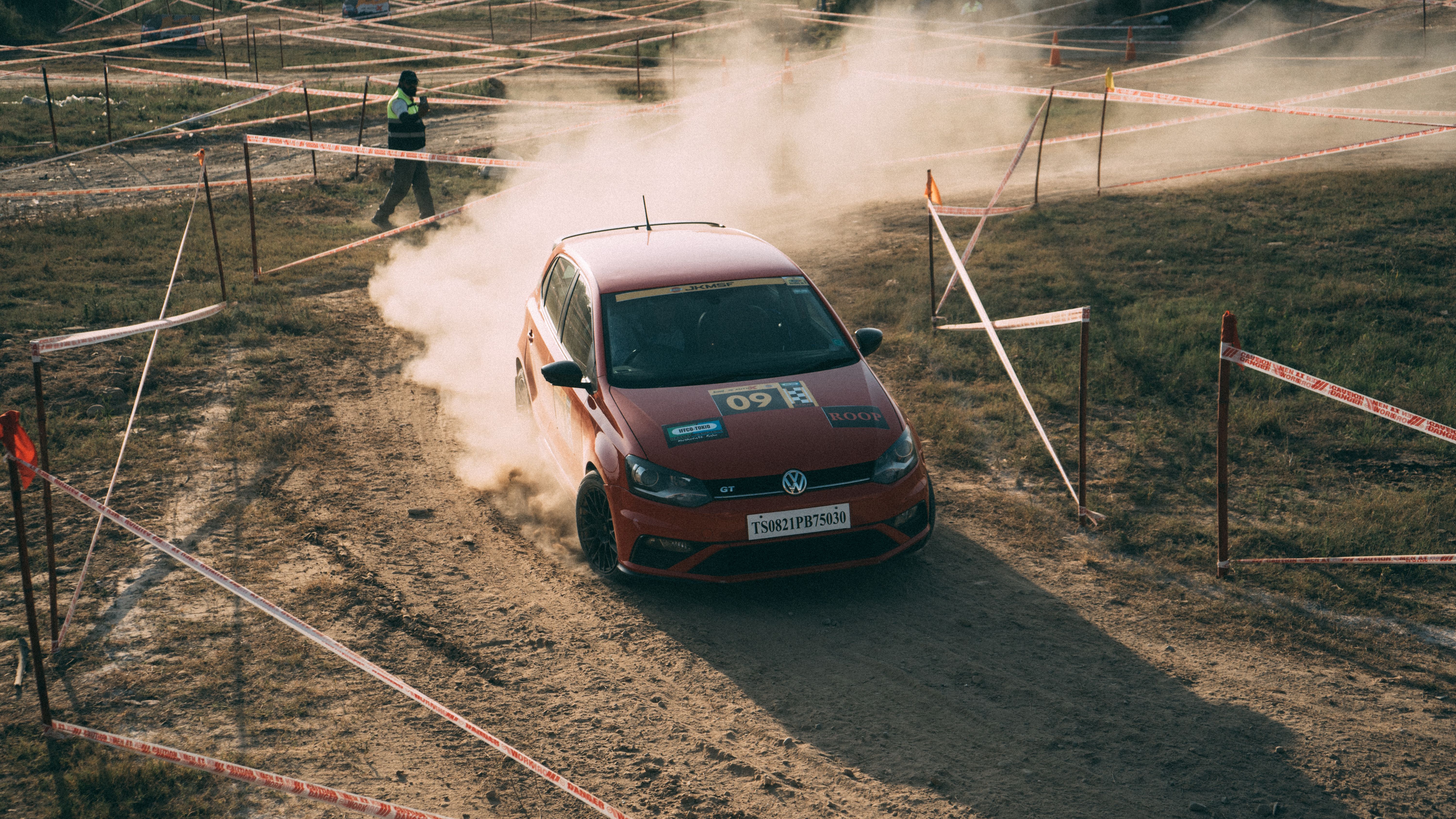 Red Volkswagen Polo GT on the Race Track · Free Stock Photo