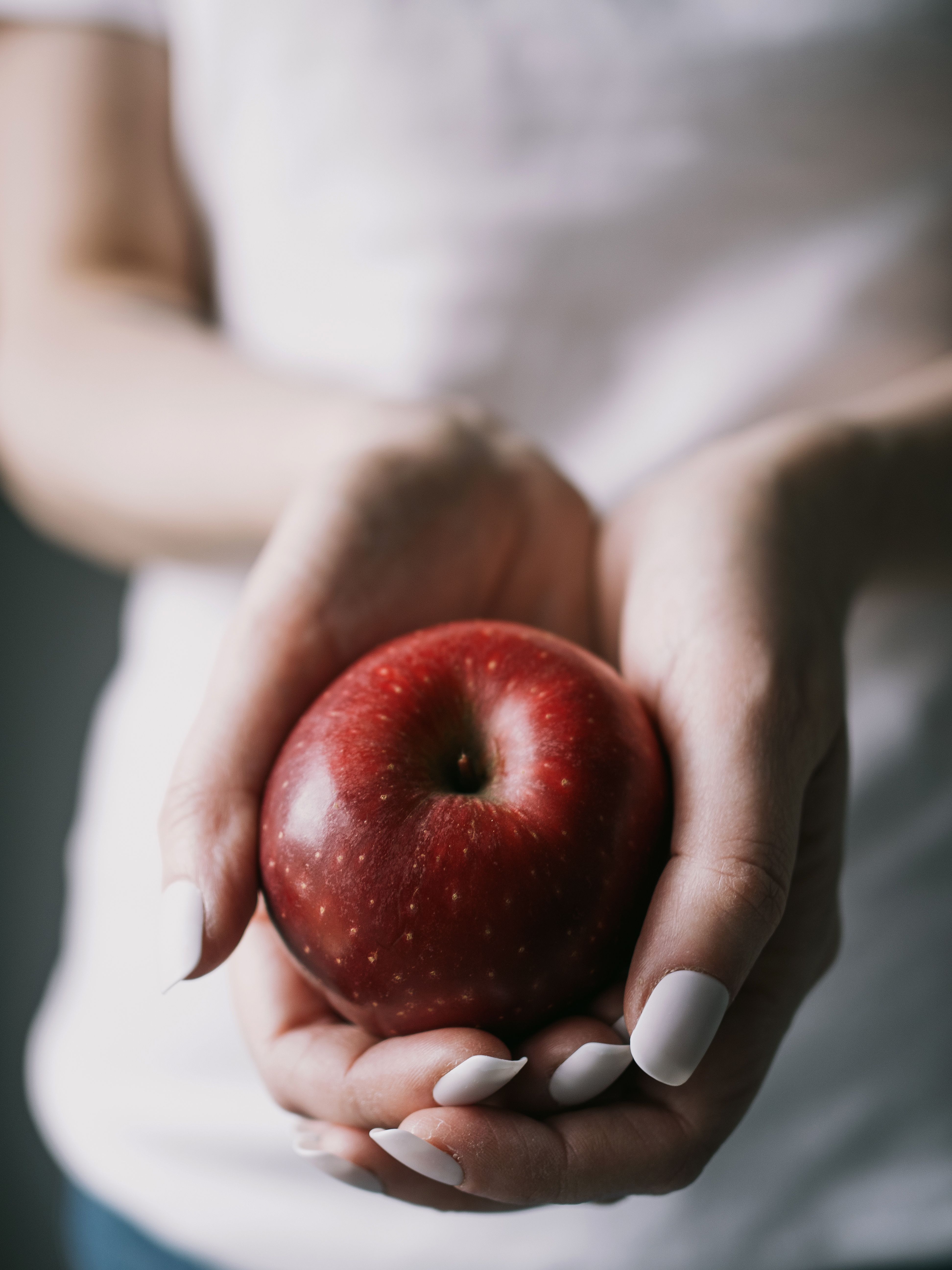 Woman Hands Holding Apple · Free Stock Photo