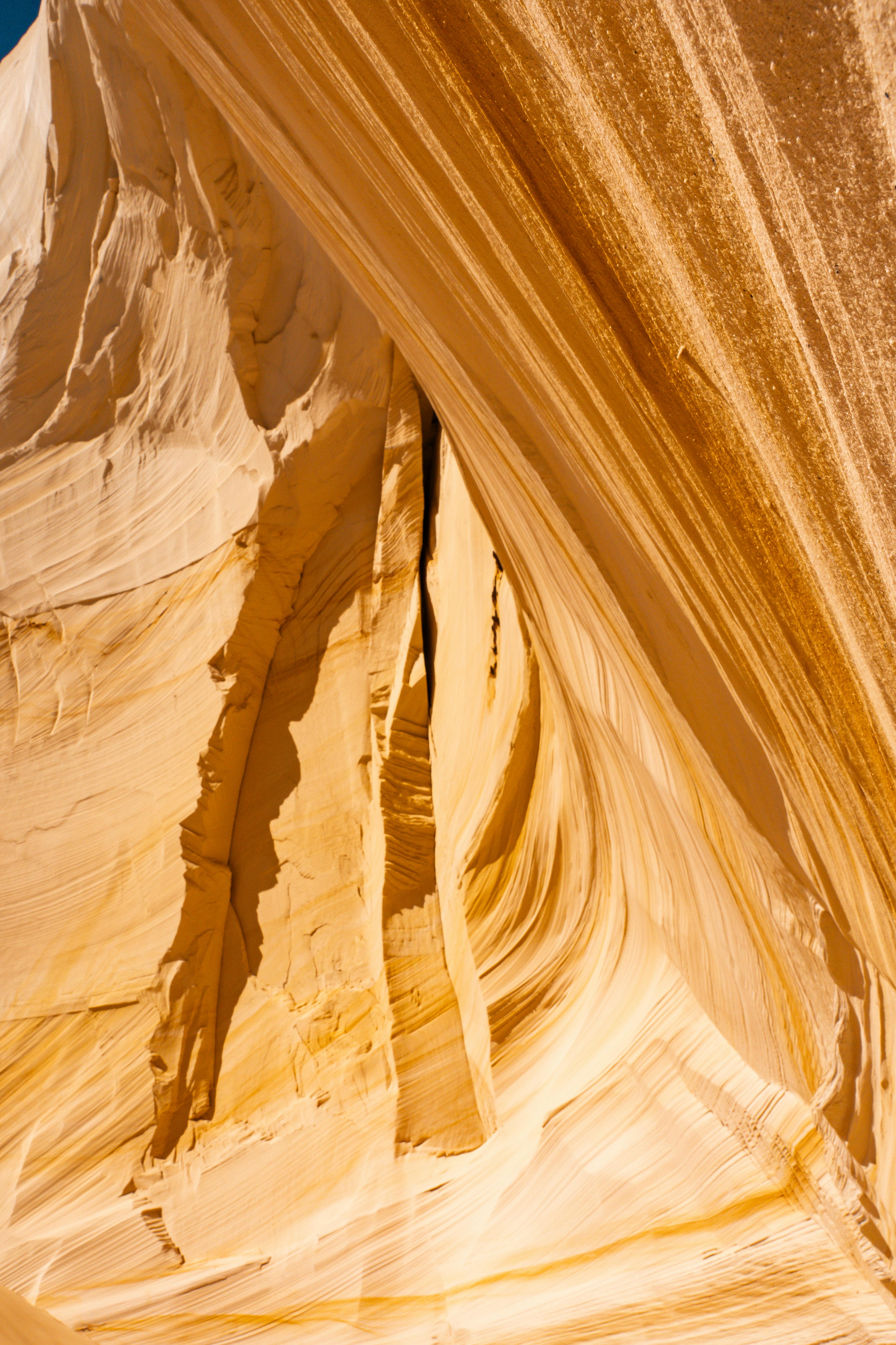 Texture of a Yellow Canyon · Free Stock Photo
