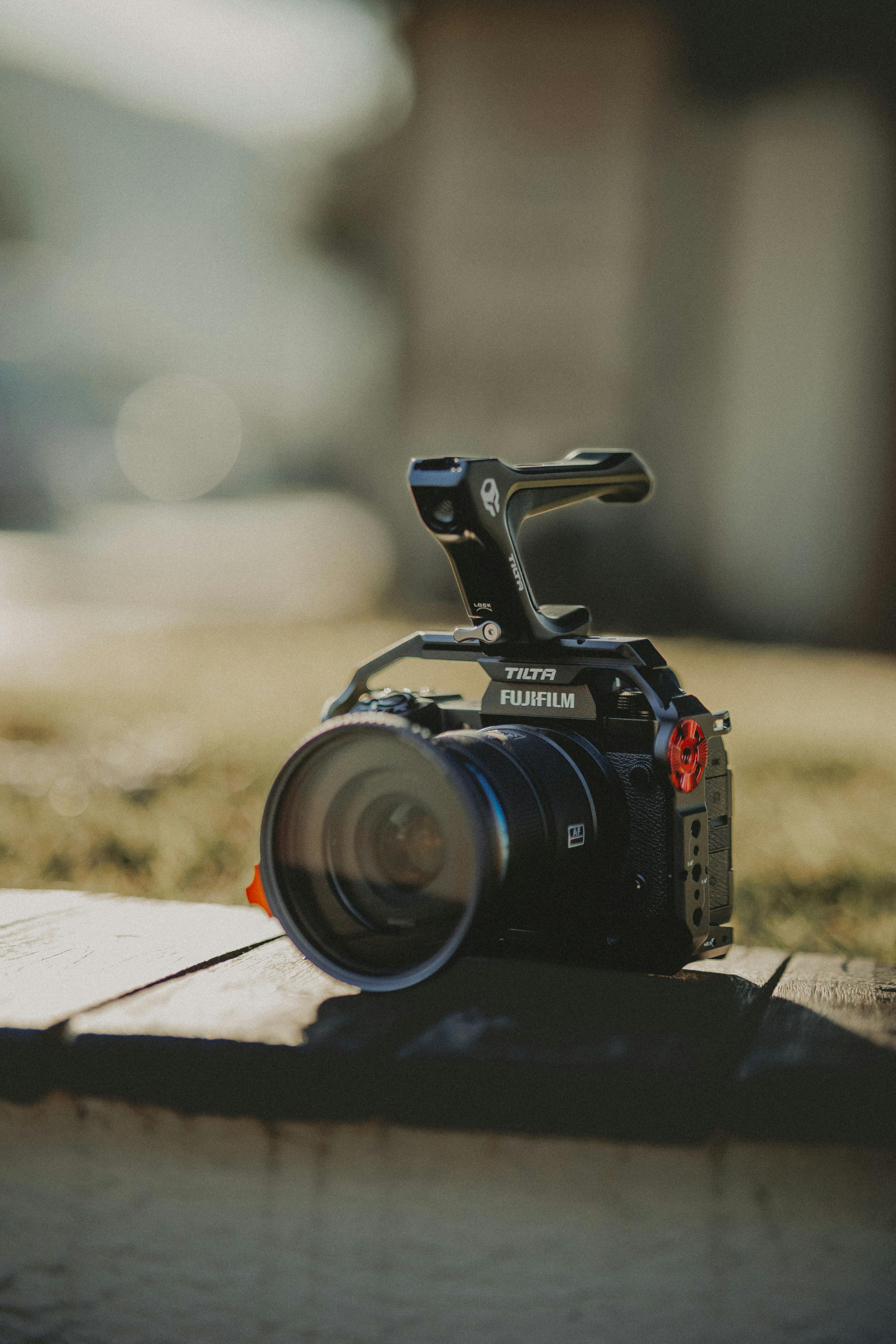 Camera with Handle on Wall · Free Stock Photo