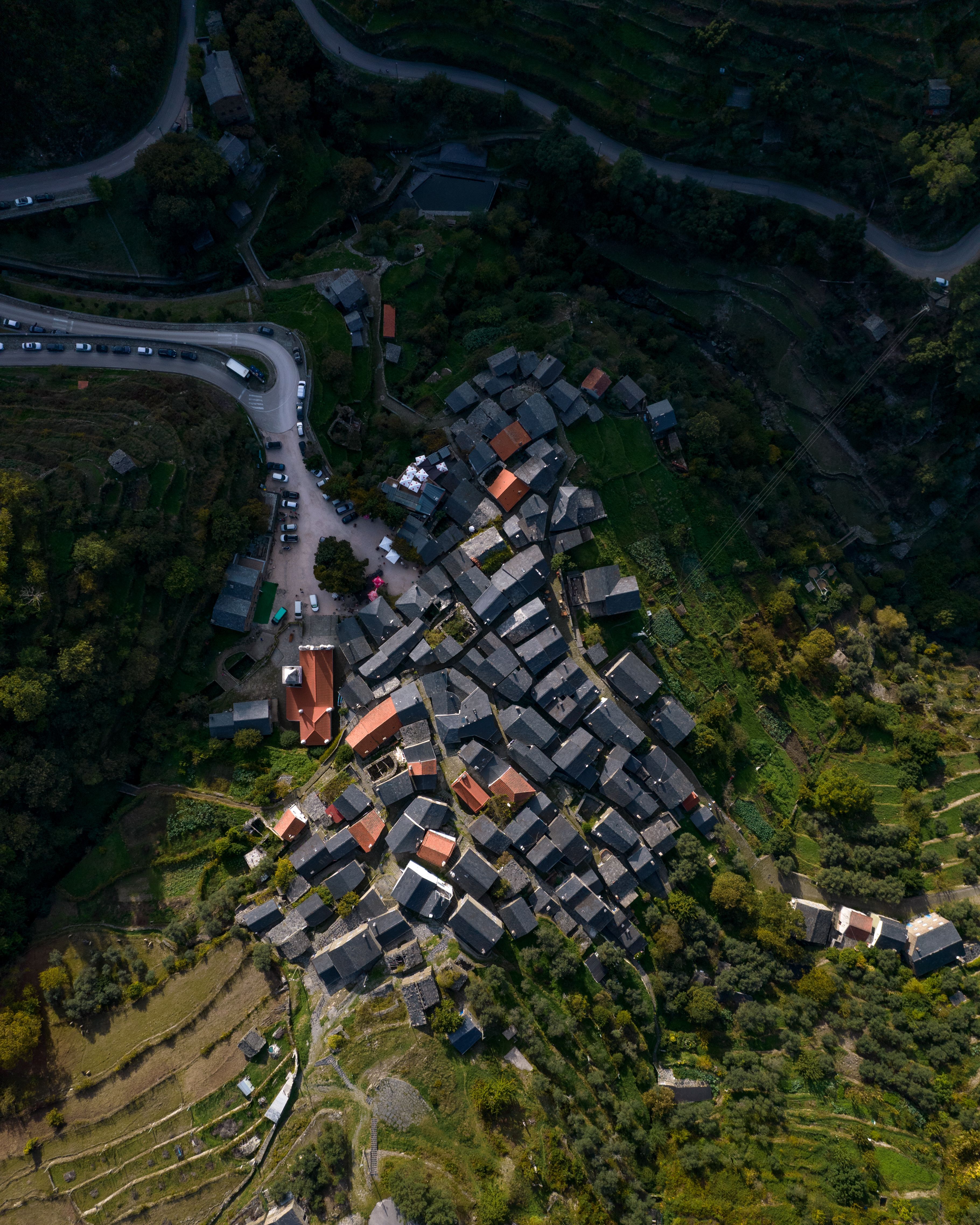 Birds Eye View of Town Houses · Free Stock Photo