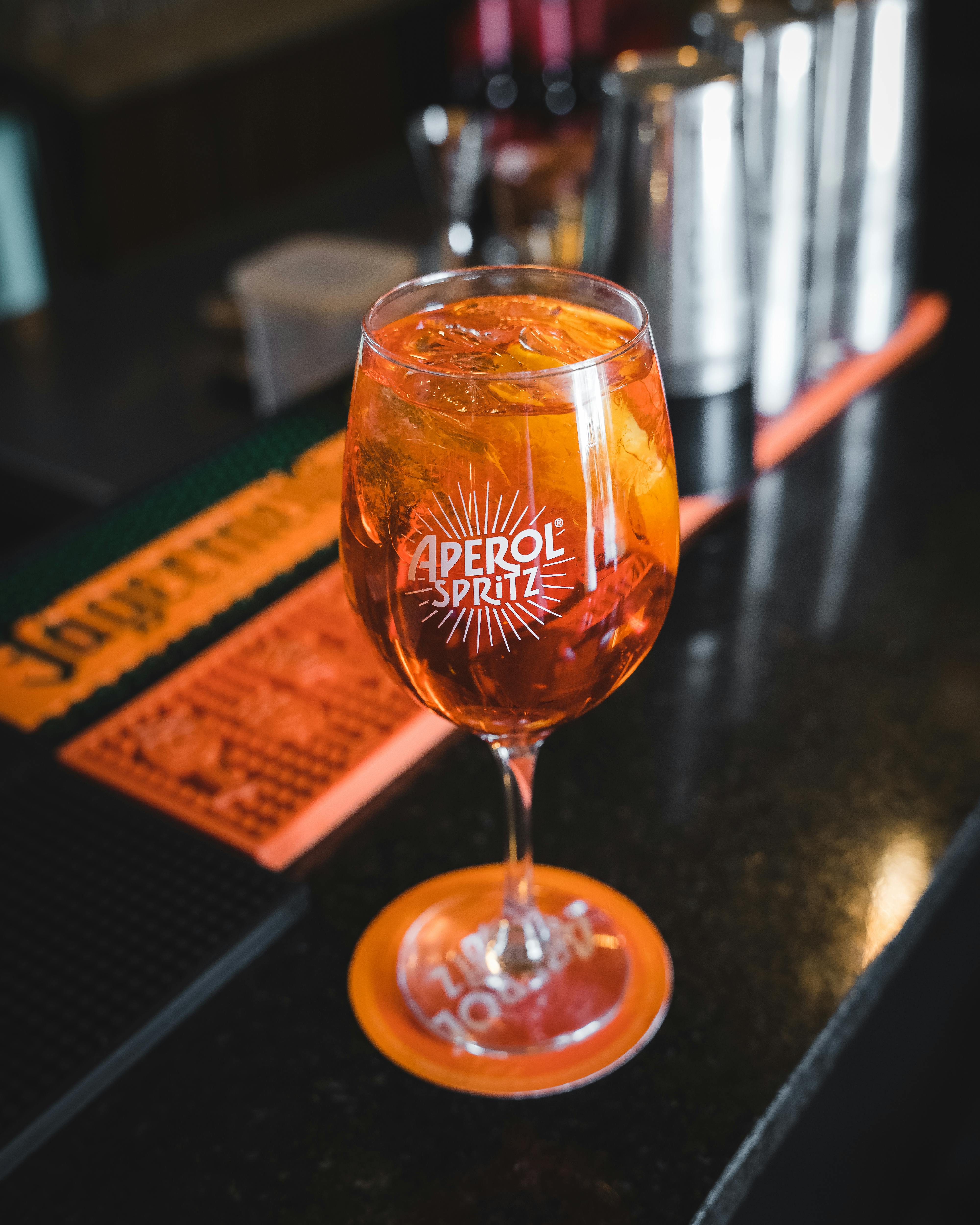 Glass of Aperol in a Bar · Free Stock Photo