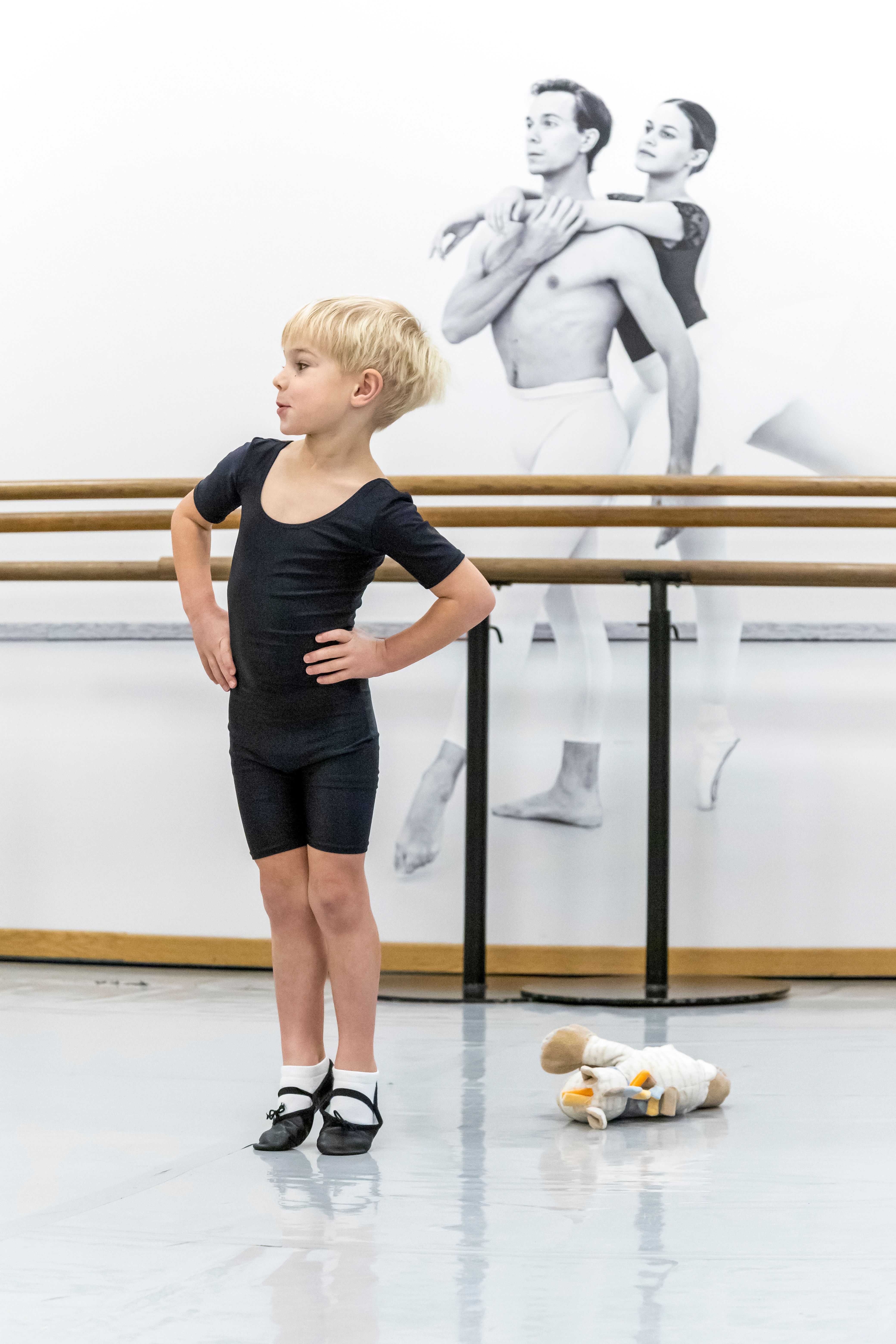 Kid Dancer Posing In a Lycra Bodysuit · Free Stock Photo