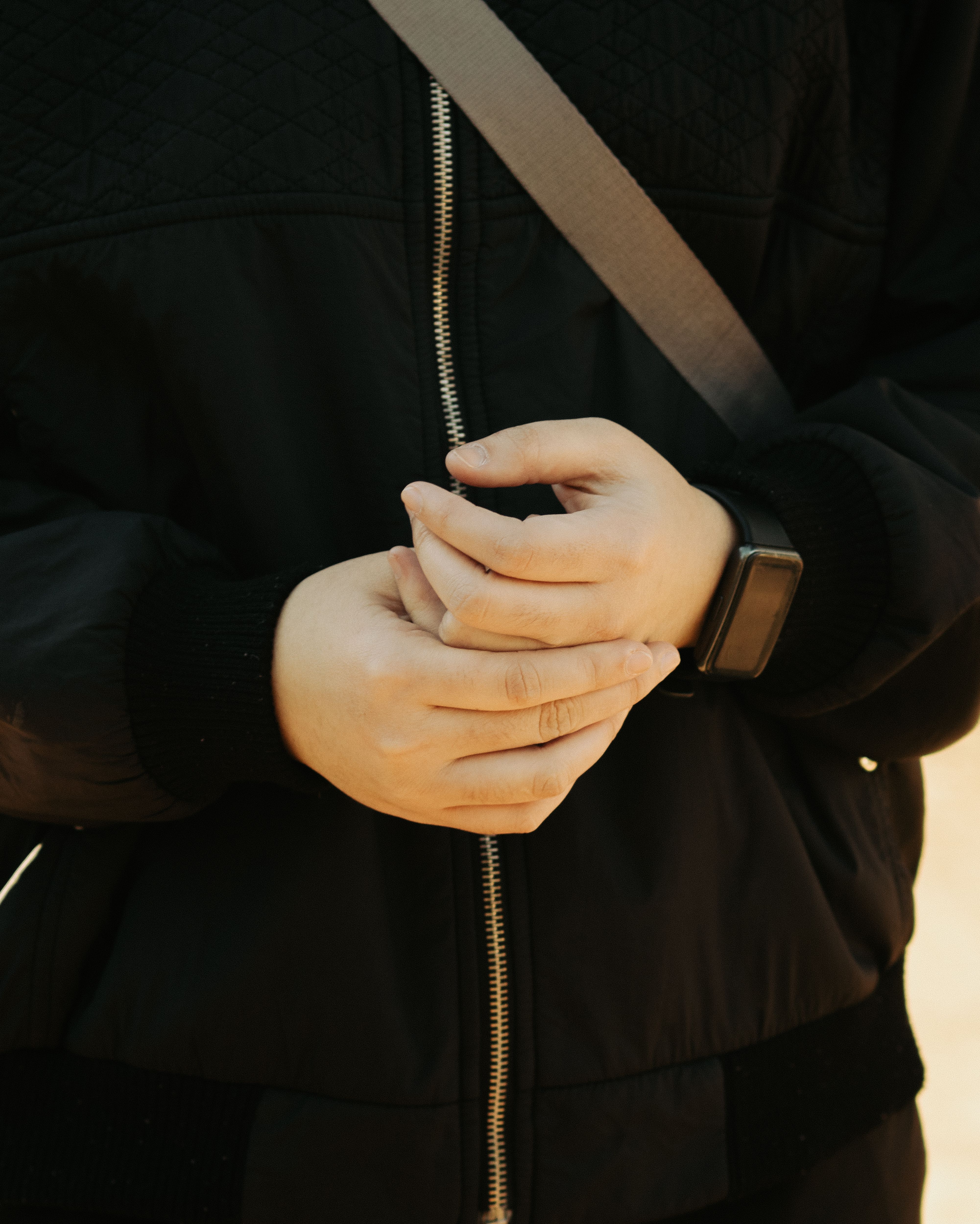 Close up of Man Hands with Watch · Free Stock Photo
