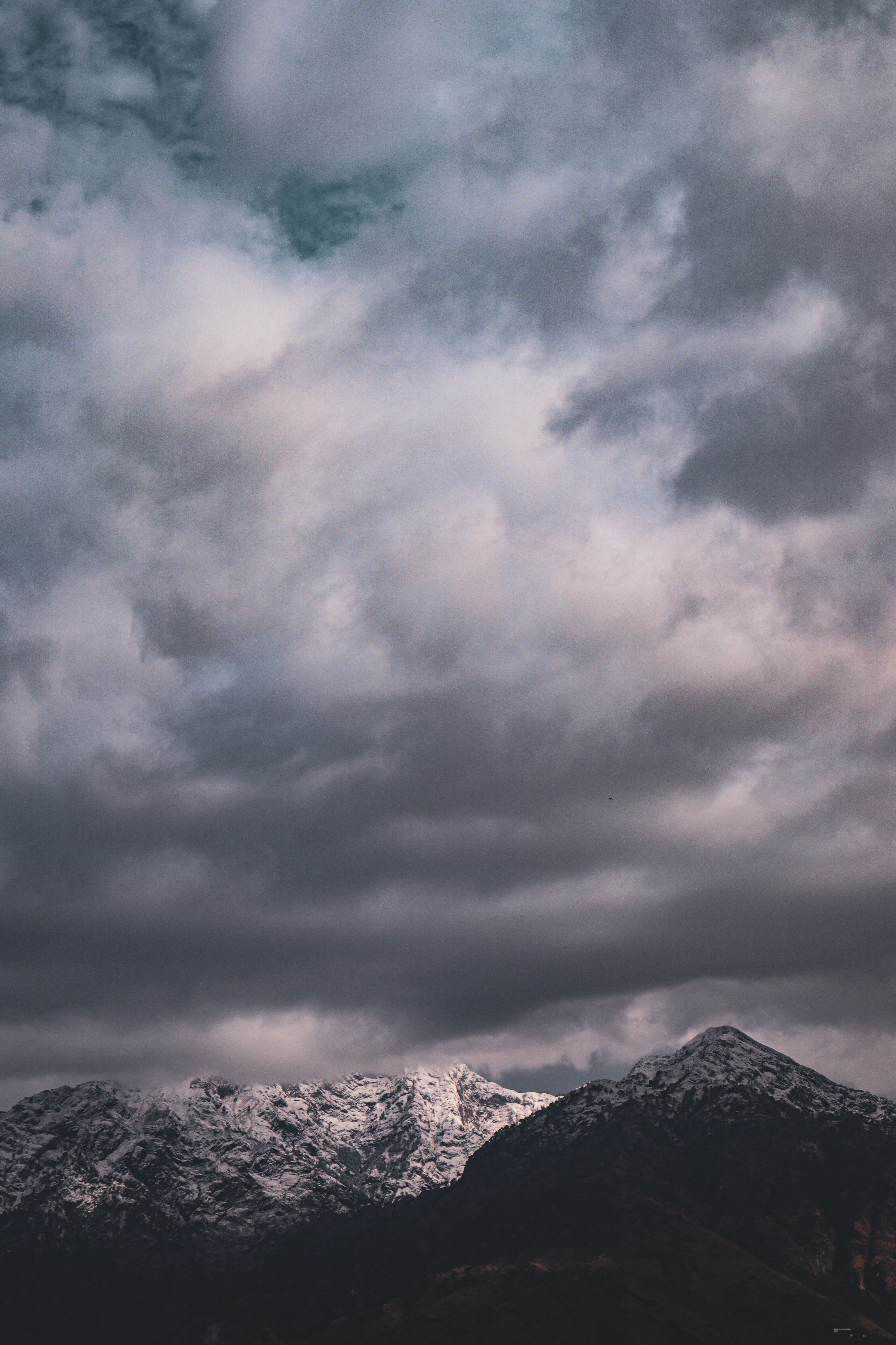 Dense Cloud over Mountains Peaks · Free Stock Photo