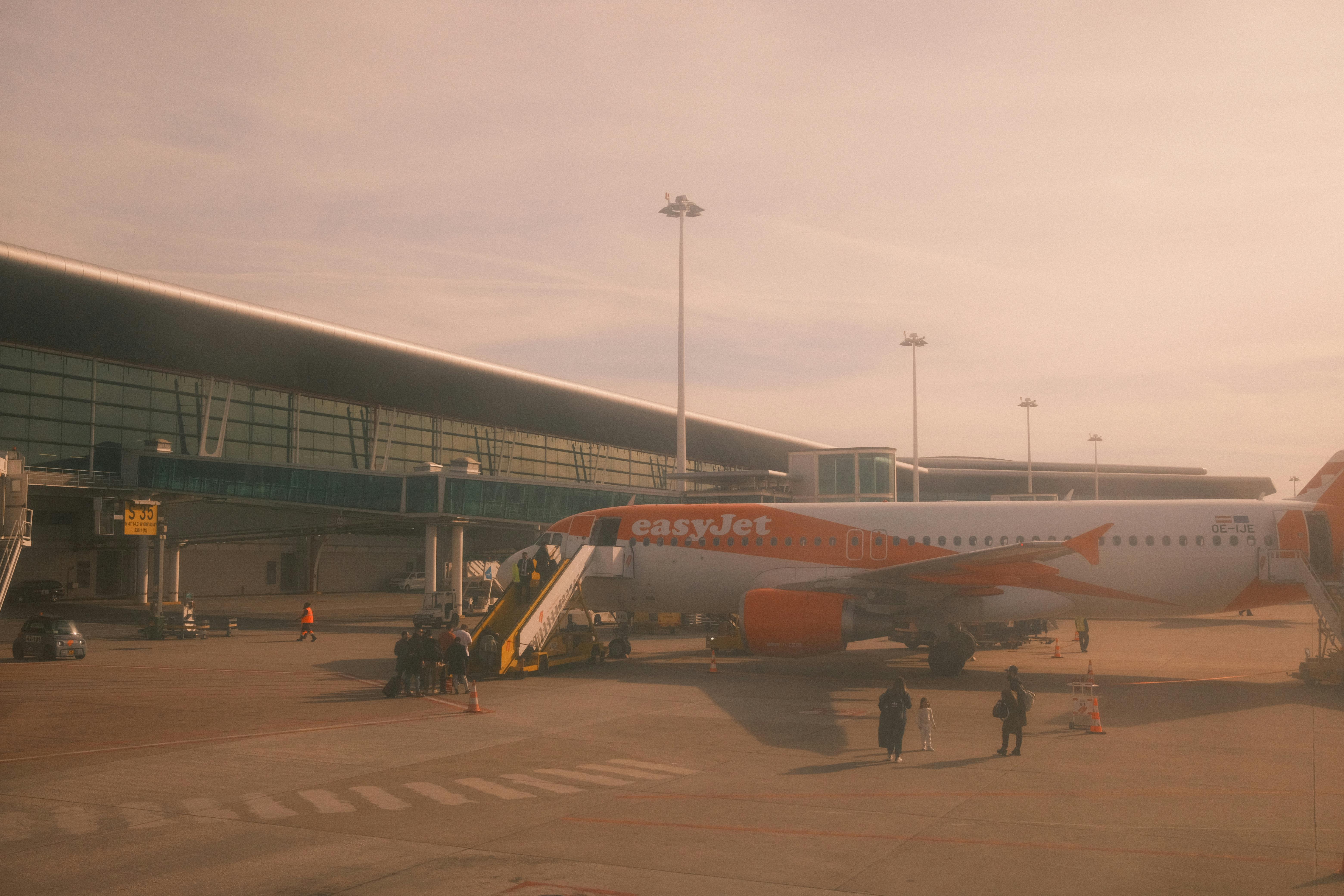 Photo of an EasyJet Airliner Parked at an Airport · Free Stock Photo