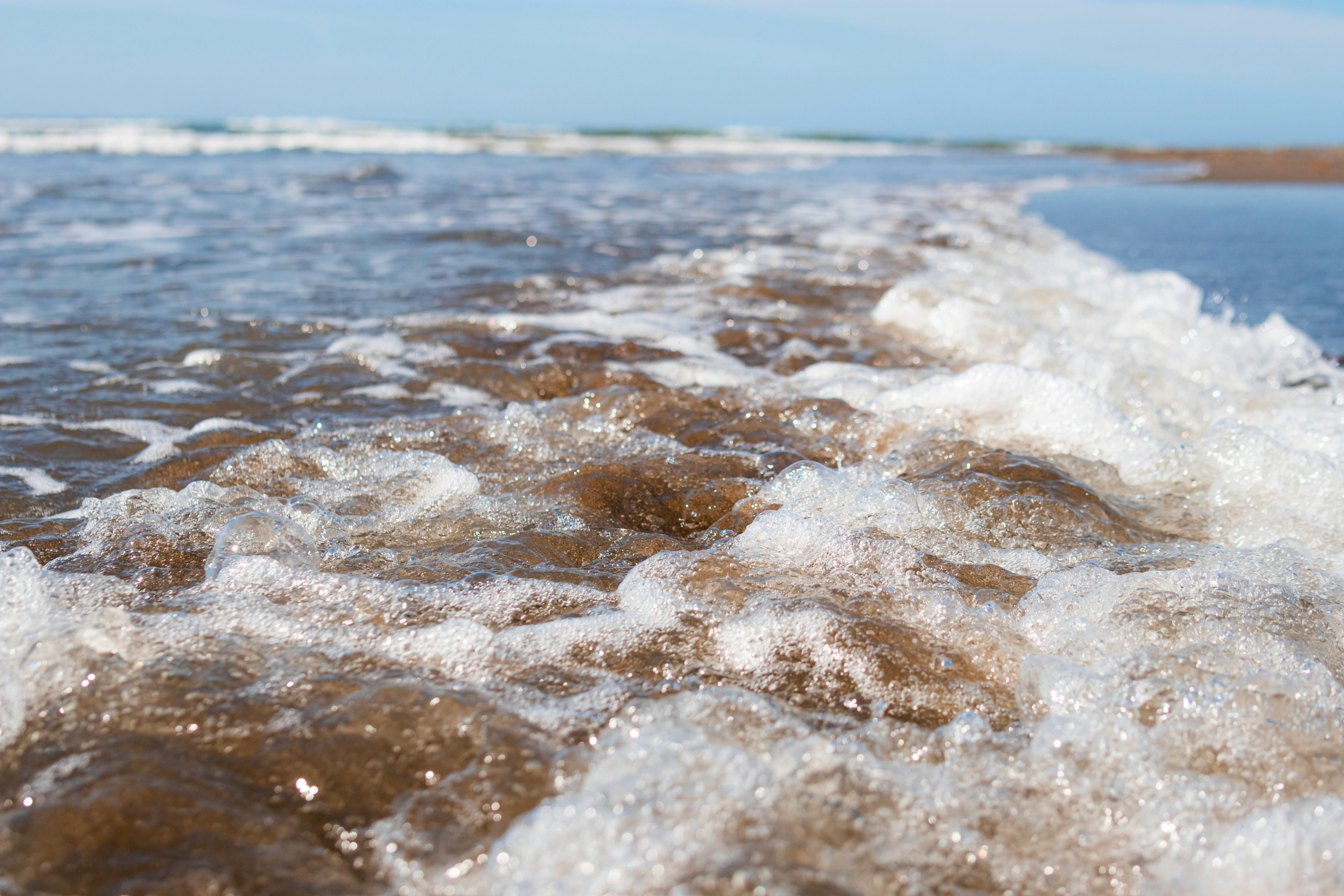 Shallow Wave on Sea Shore · Free Stock Photo