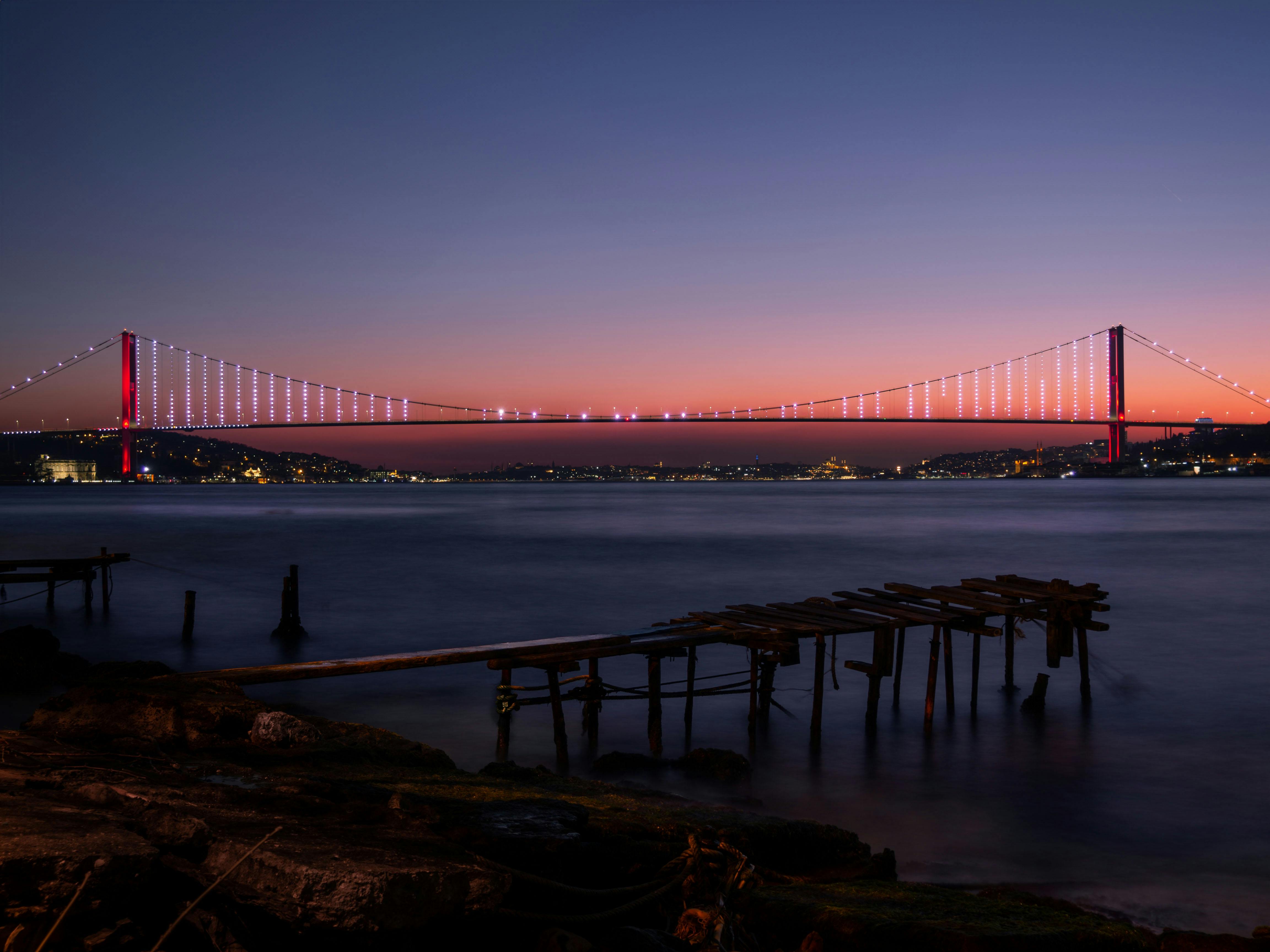 Bosphorus Bridge at Dusk · Free Stock Photo