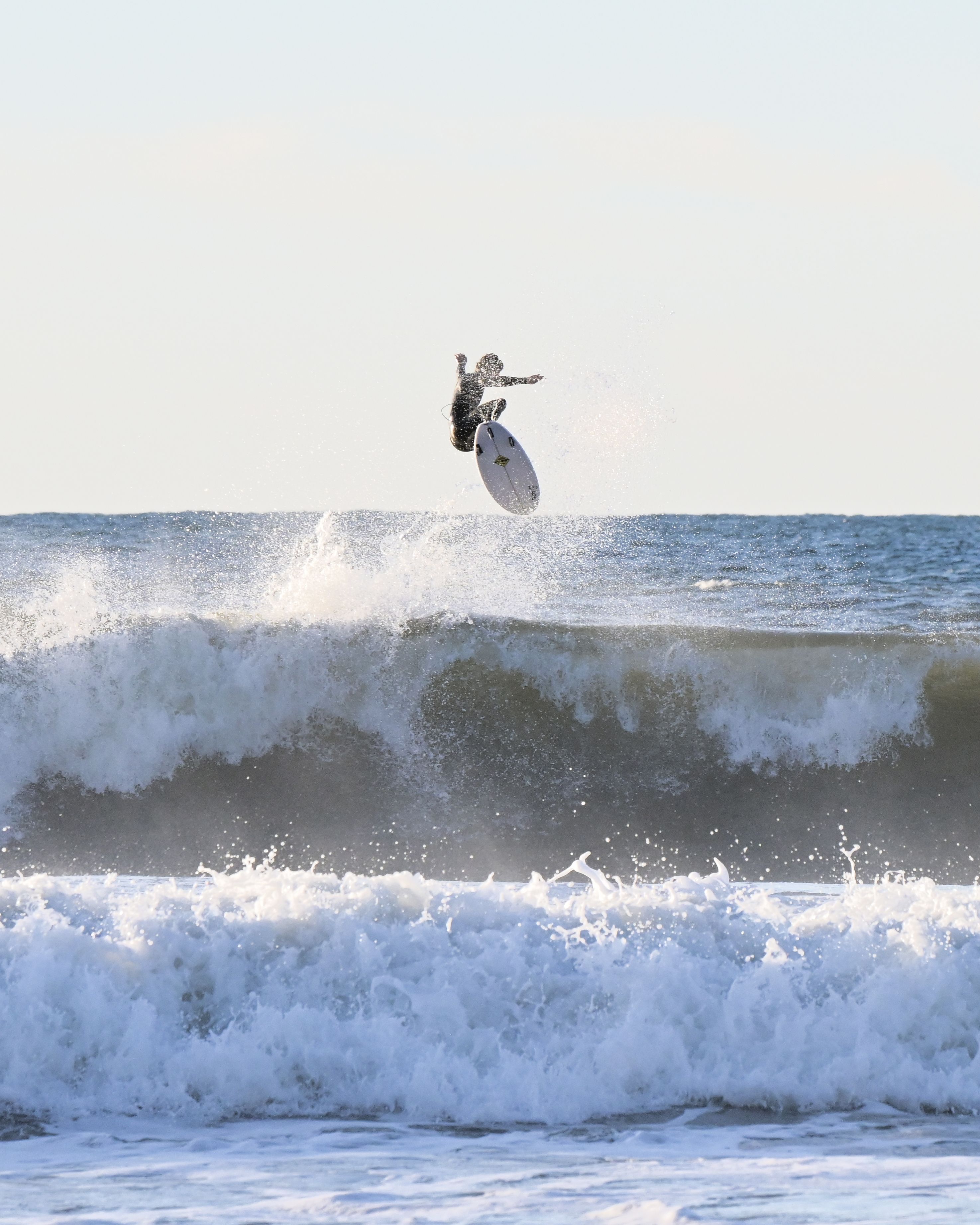 Surfer in Jumping on Wave · Free Stock Photo