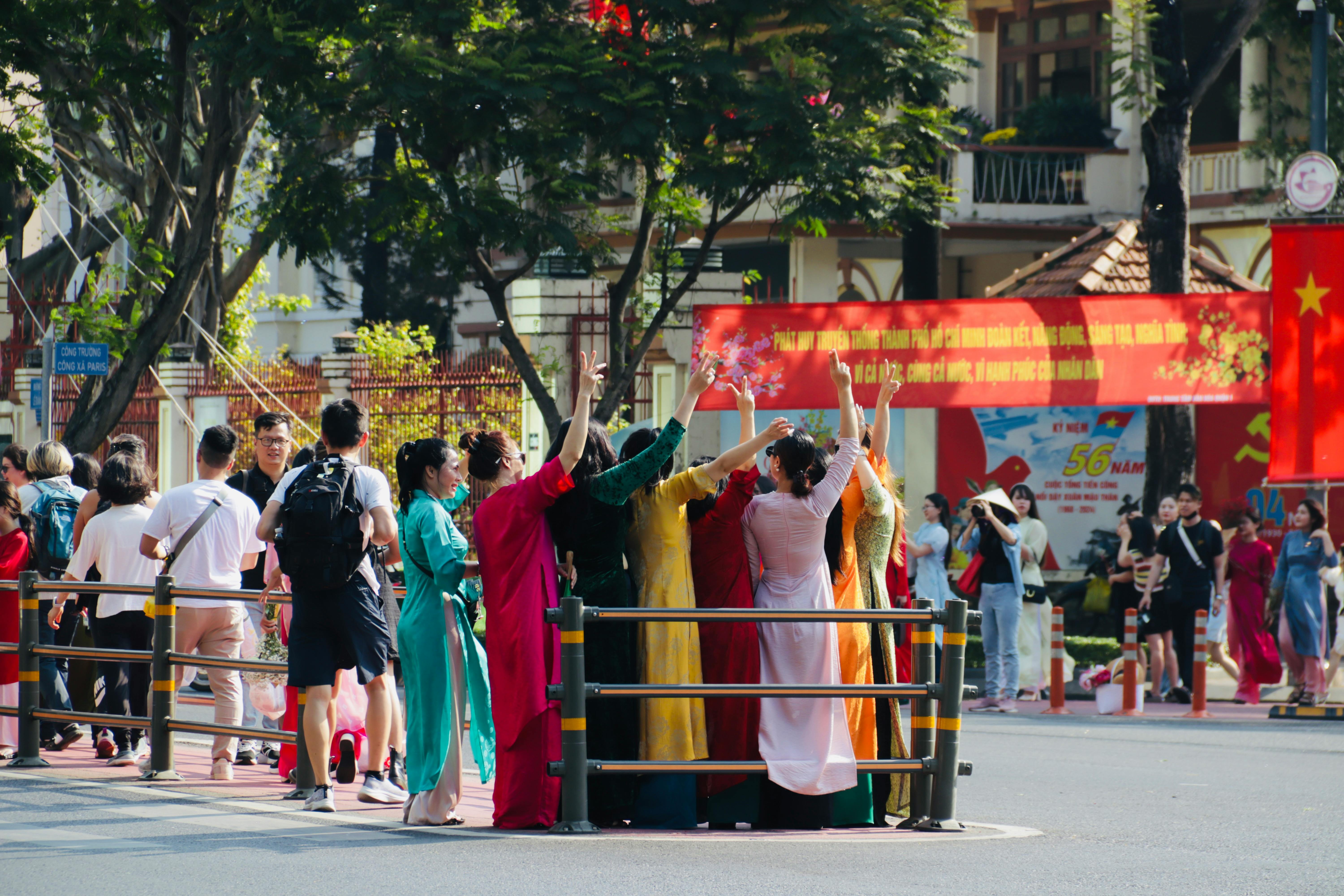People Taking Photos at a Street Festivity in Turkey · Free Stock Photo
